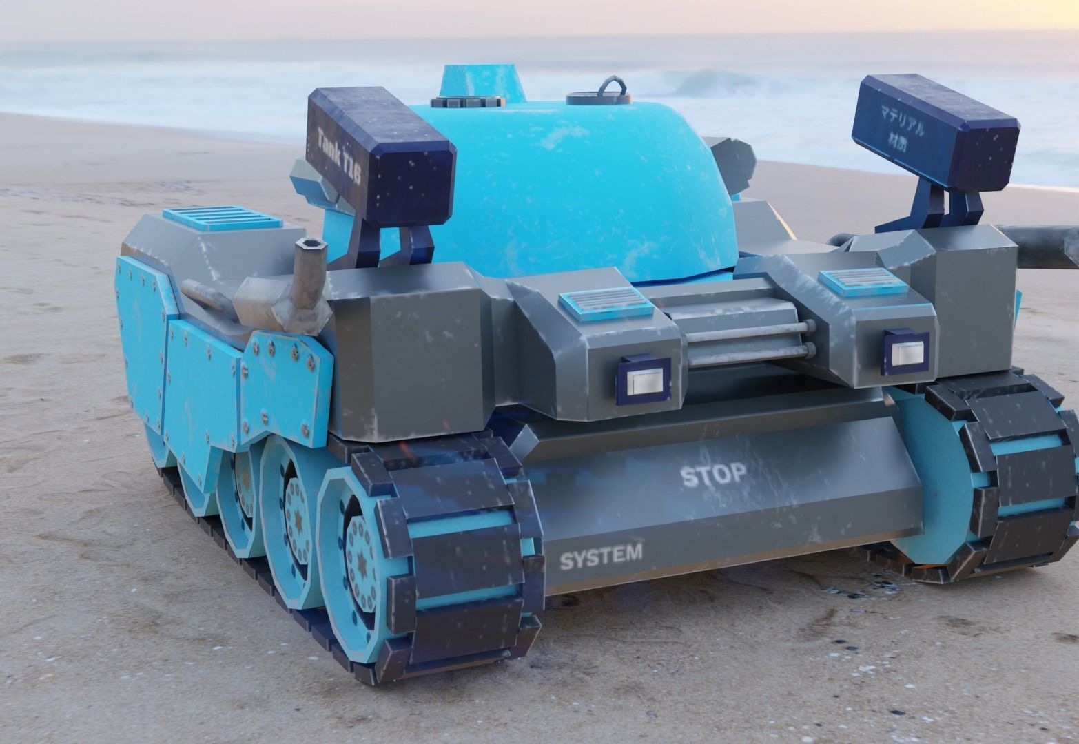 stylized tank- mobile games free VR / AR / low-poly 3D model | CGTrader