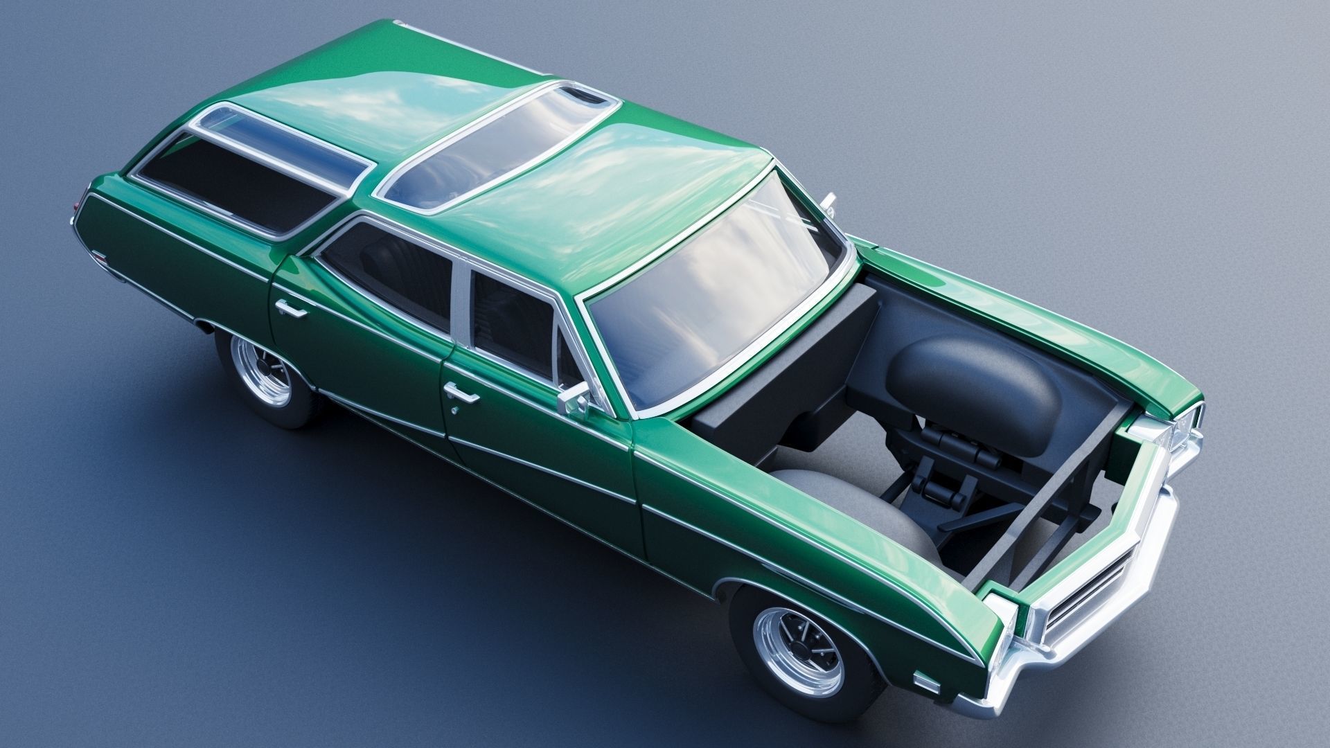 Buick Sport Wagon 1969 3D model 3D printable | CGTrader