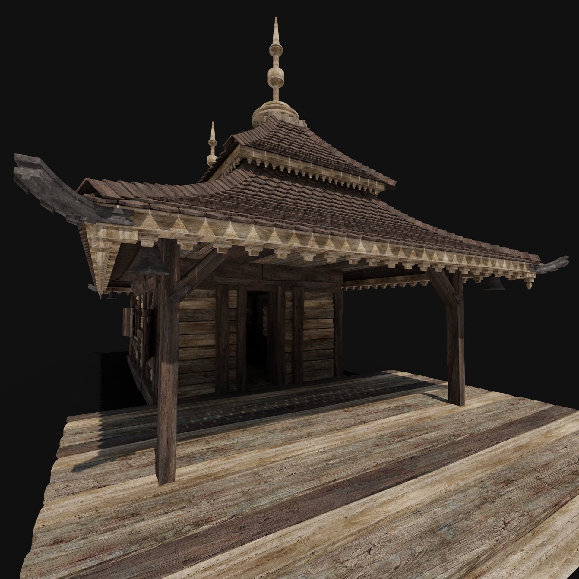 3D model FEUDAL JAPAN CHINESE HOUSE DOJO HUT SAMURAI NINJA COLLECTION ...
