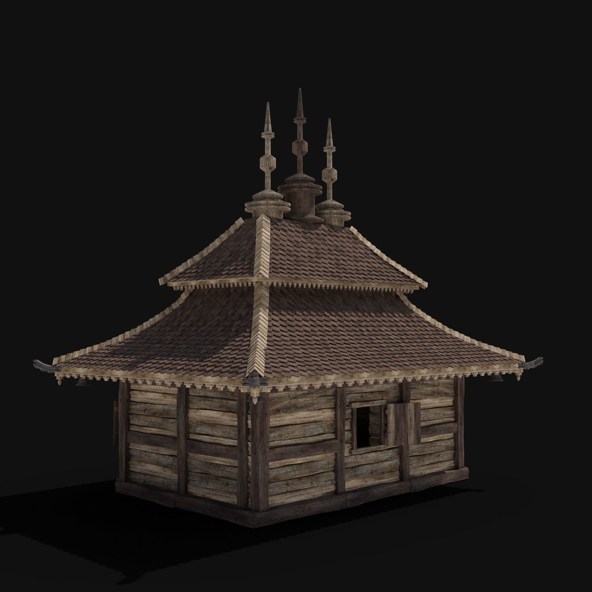 3D model FEUDAL JAPAN CHINESE HOUSE DOJO HUT SAMURAI NINJA COLLECTION ...