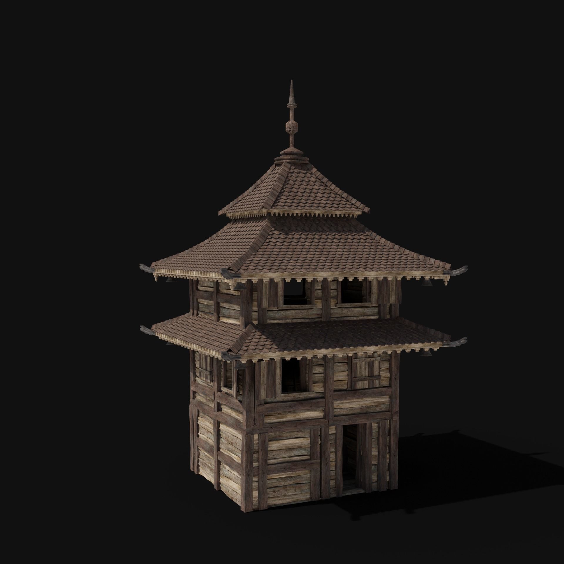 3D model FEUDAL JAPAN CHINESE HOUSE DOJO HUT SAMURAI NINJA COLLECTION ...