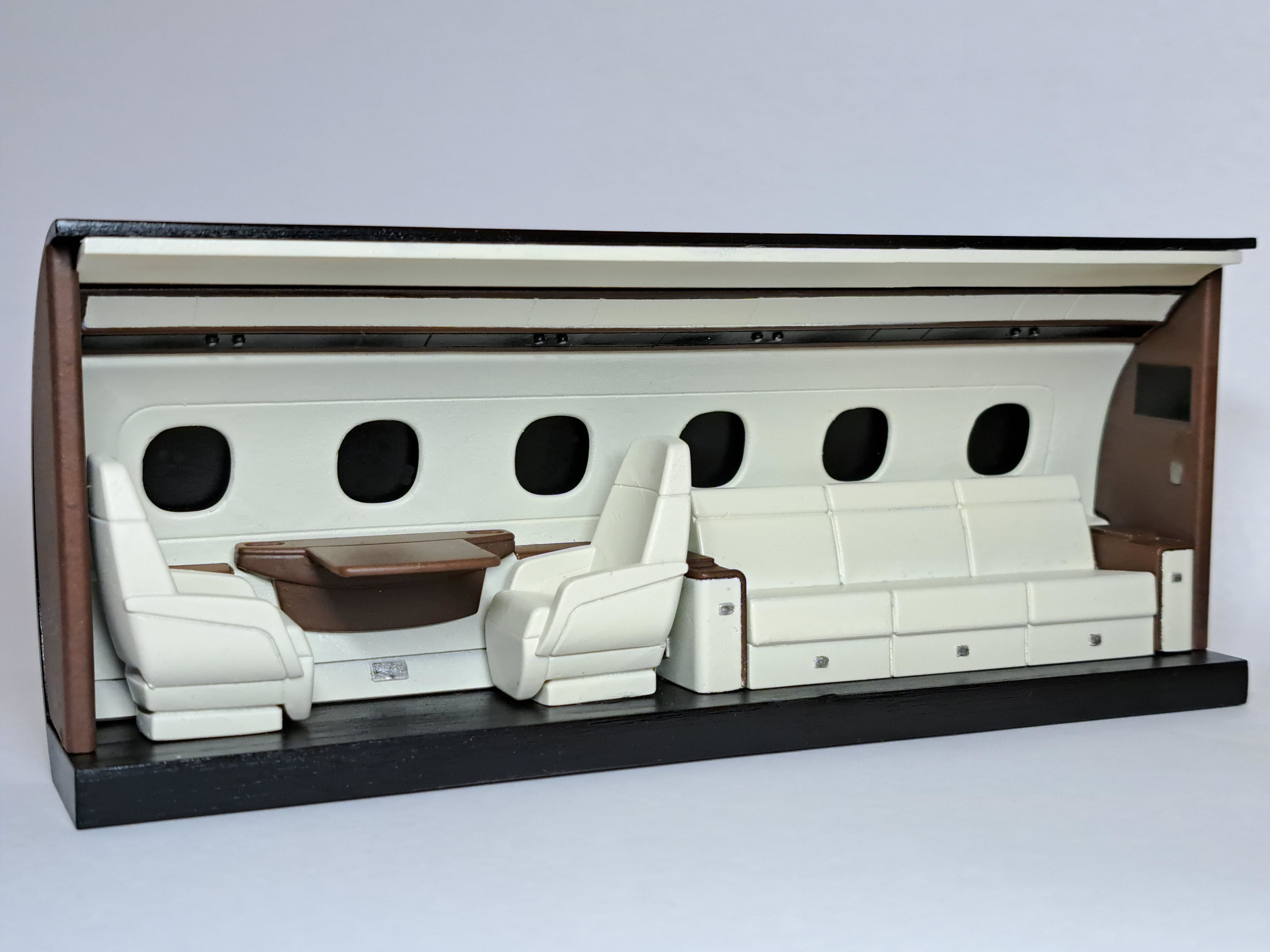 Embraer Legacy 500 passenger cabin 3D model 3D printable | CGTrader