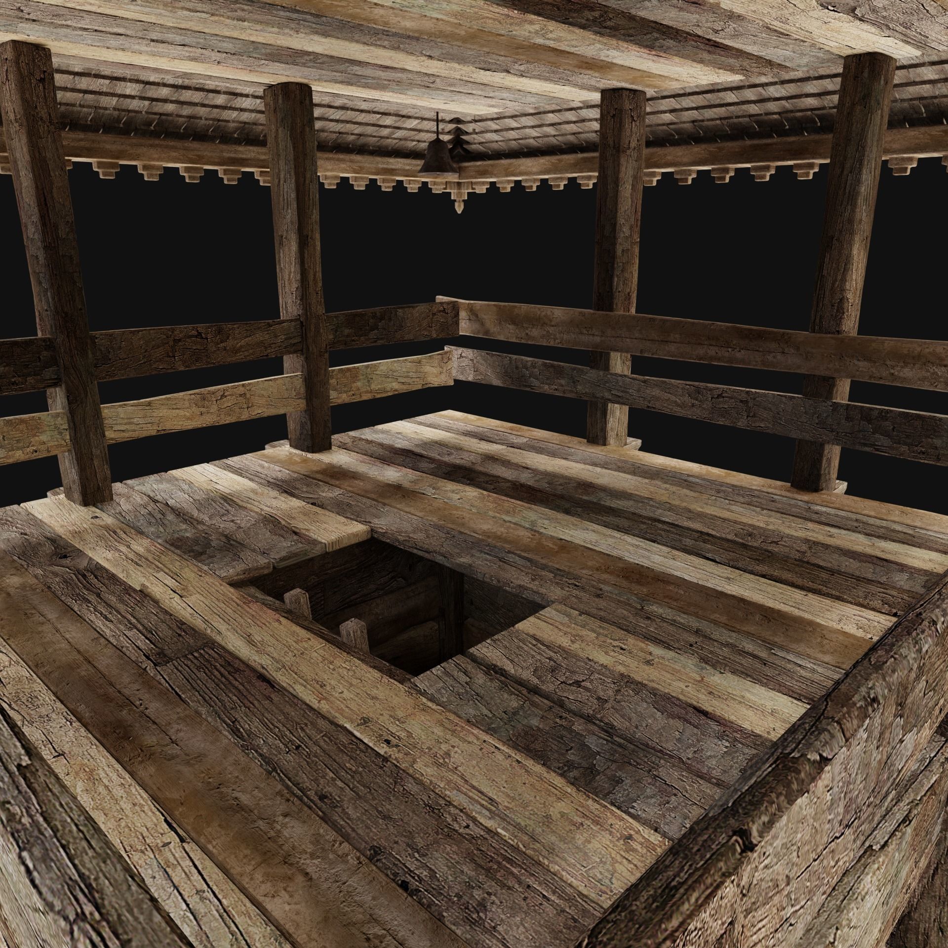 3D model FEUDAL JAPAN CHINESE TOWER DOJO WATCHTOWER SAMURAI NINJA PACK ...