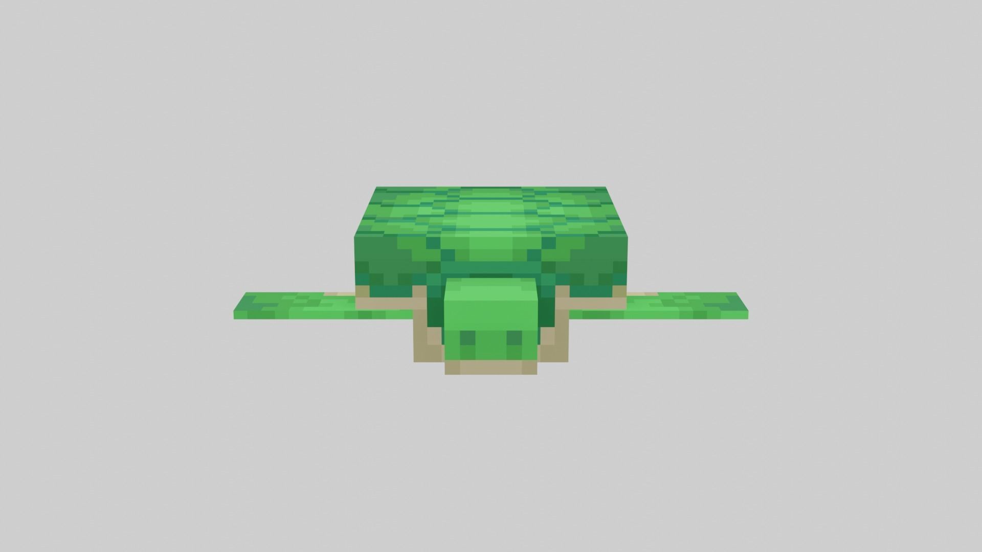 3D model Minecraft Turtle VR / AR / low-poly | CGTrader