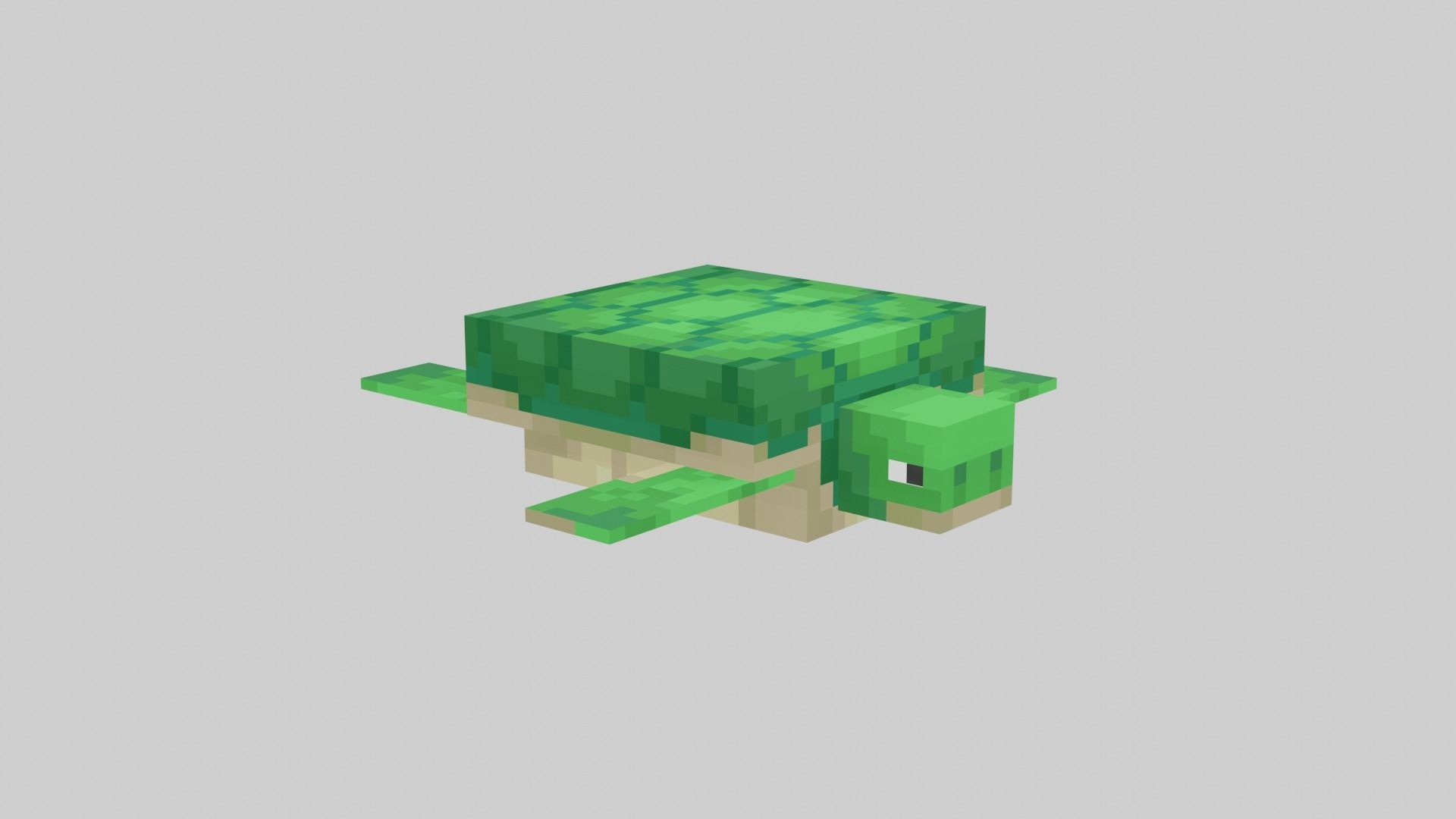 3D model Minecraft Turtle VR / AR / low-poly | CGTrader