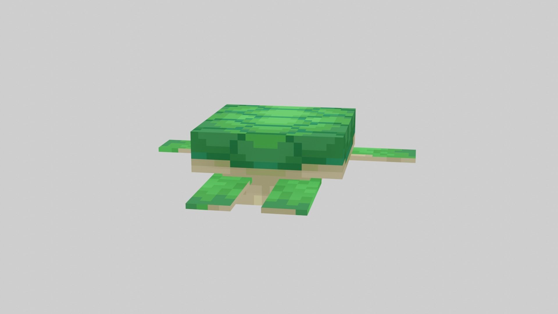 3D model Minecraft Turtle VR / AR / low-poly | CGTrader