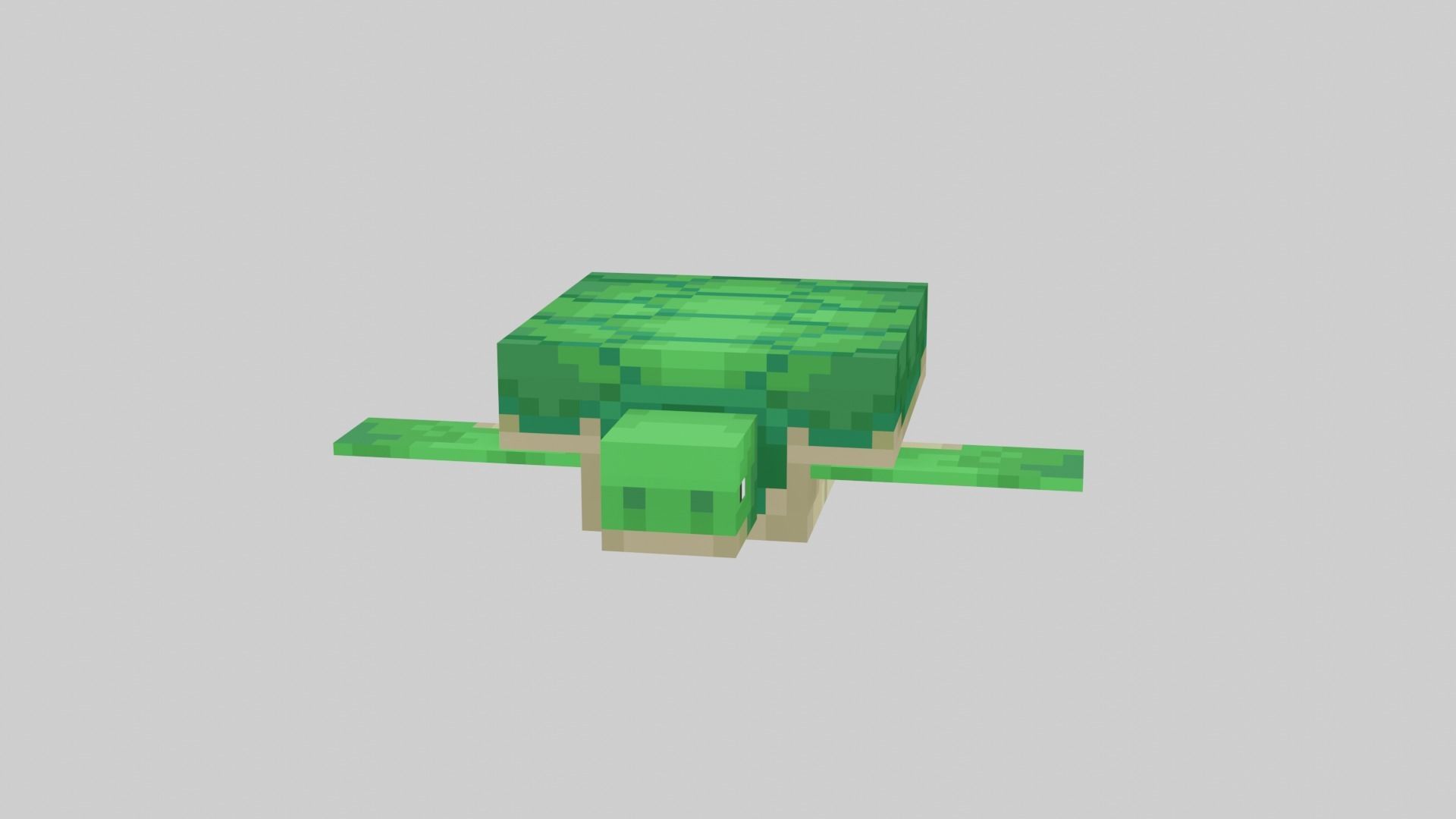 3D model Minecraft Turtle VR / AR / low-poly | CGTrader