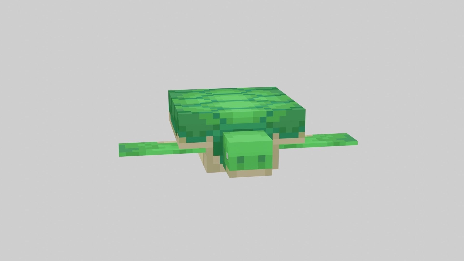 3D model Minecraft Turtle VR / AR / low-poly | CGTrader