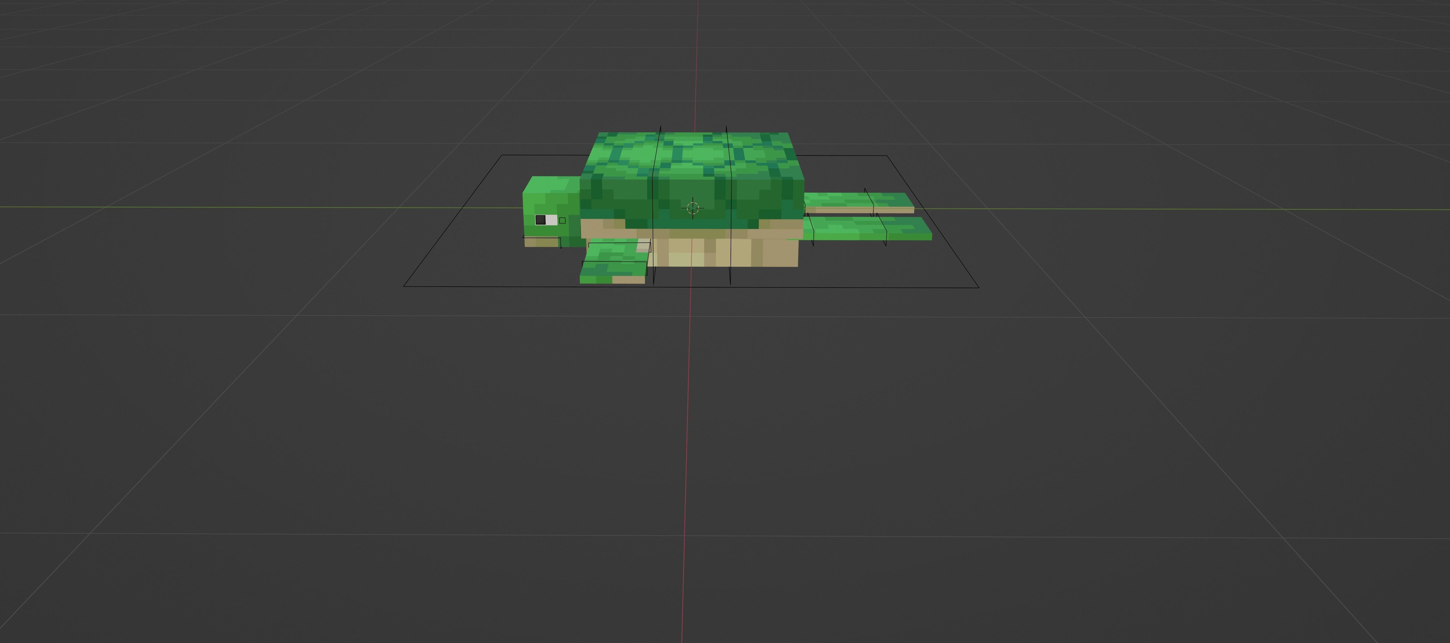 3d Model Minecraft Turtle Vr Ar Low Poly Cgtrader