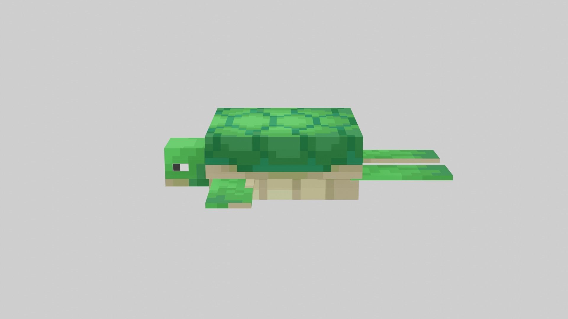 3D model Minecraft Turtle VR / AR / low-poly | CGTrader