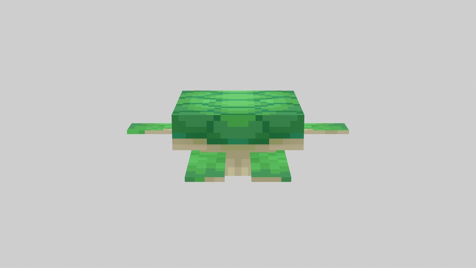 3D model Minecraft Turtle VR / AR / low-poly | CGTrader