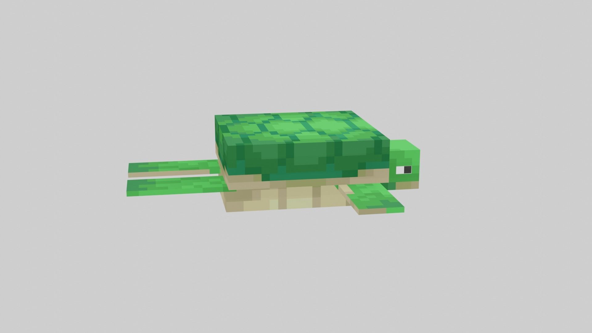 3D model Minecraft Turtle VR / AR / low-poly | CGTrader