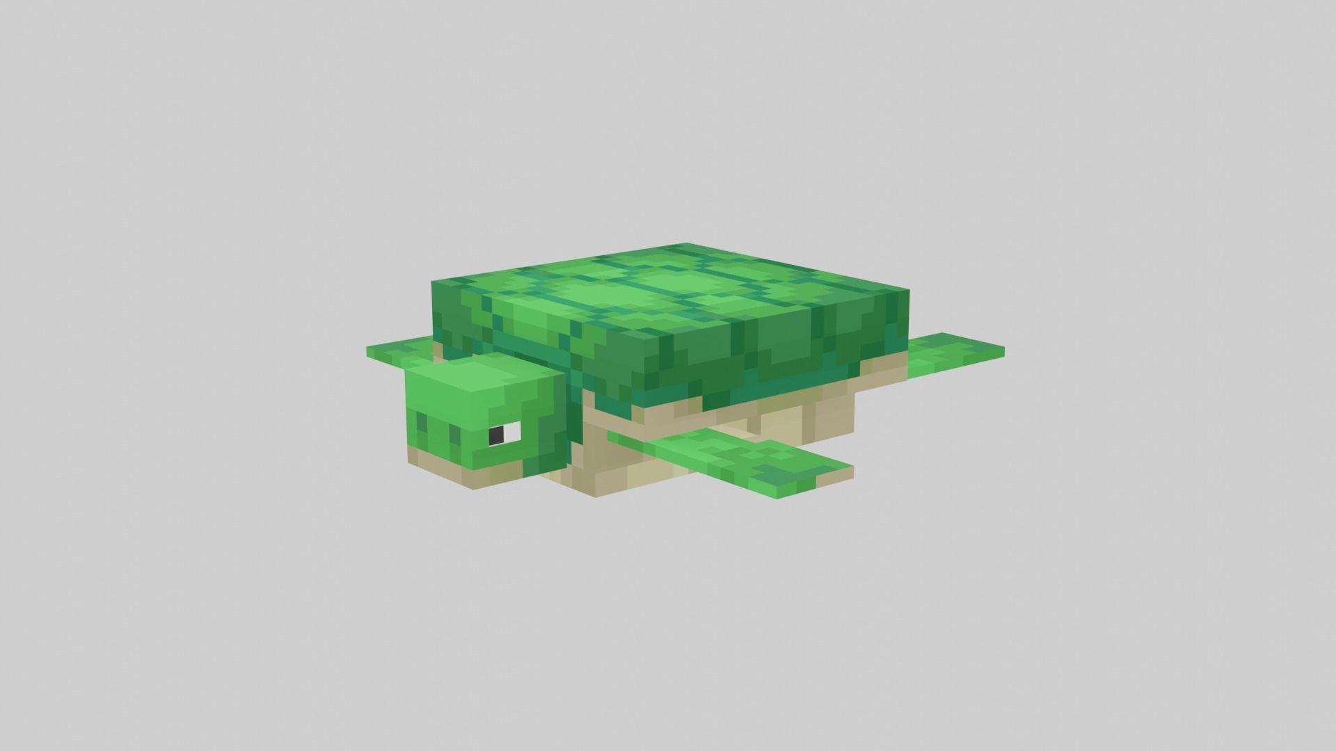 3D model Minecraft Turtle VR / AR / low-poly | CGTrader