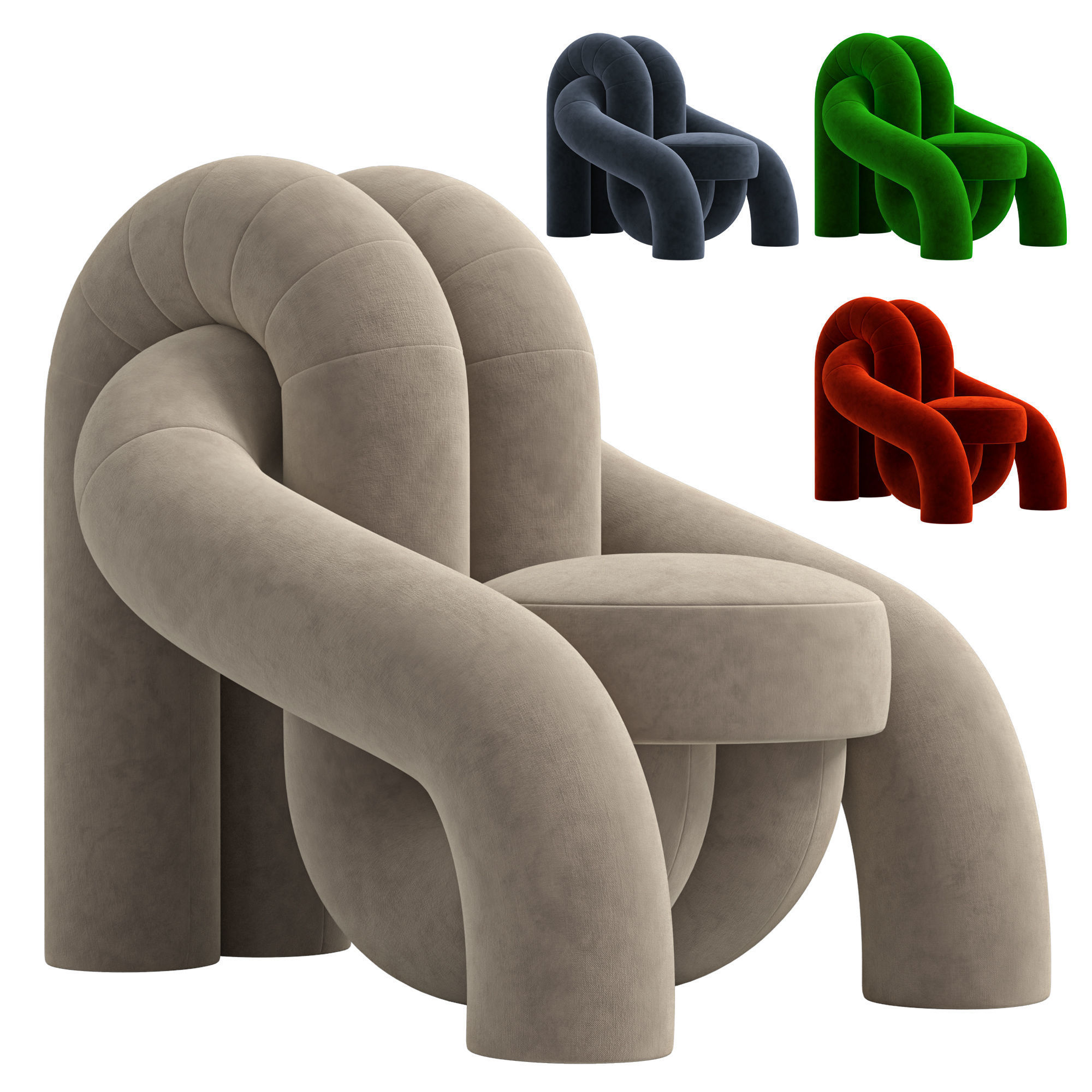 Tangled Interior Chair 3D model | CGTrader