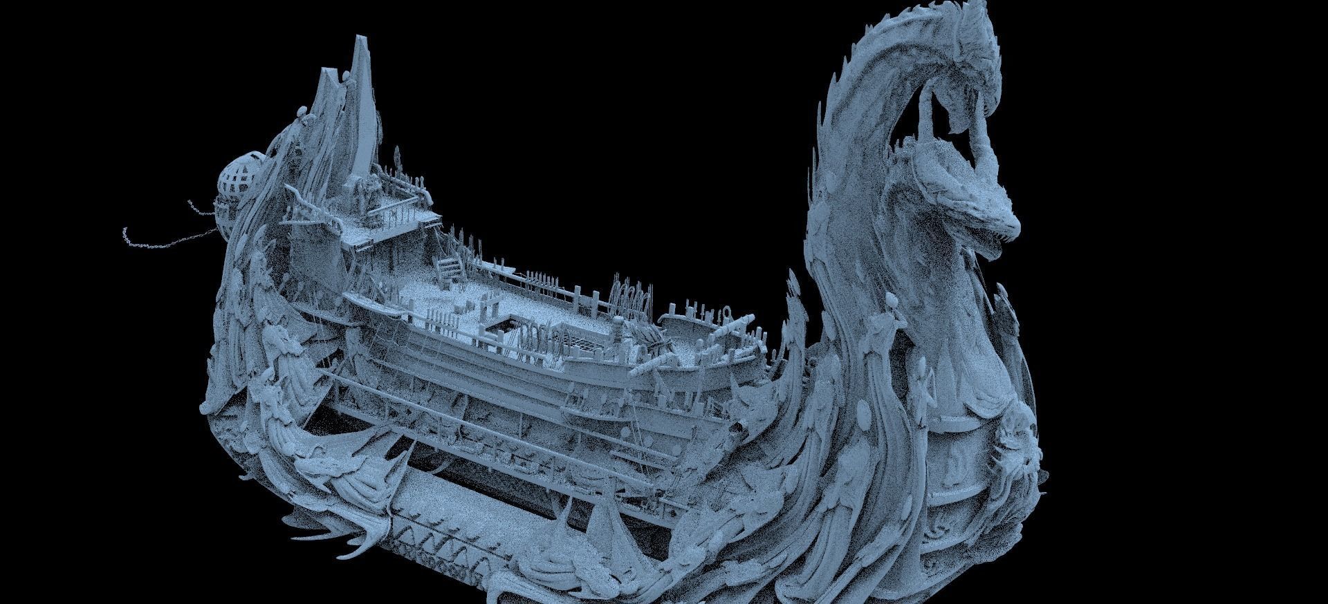 Kharon the Ferryman Ship 3 models 3D model | CGTrader
