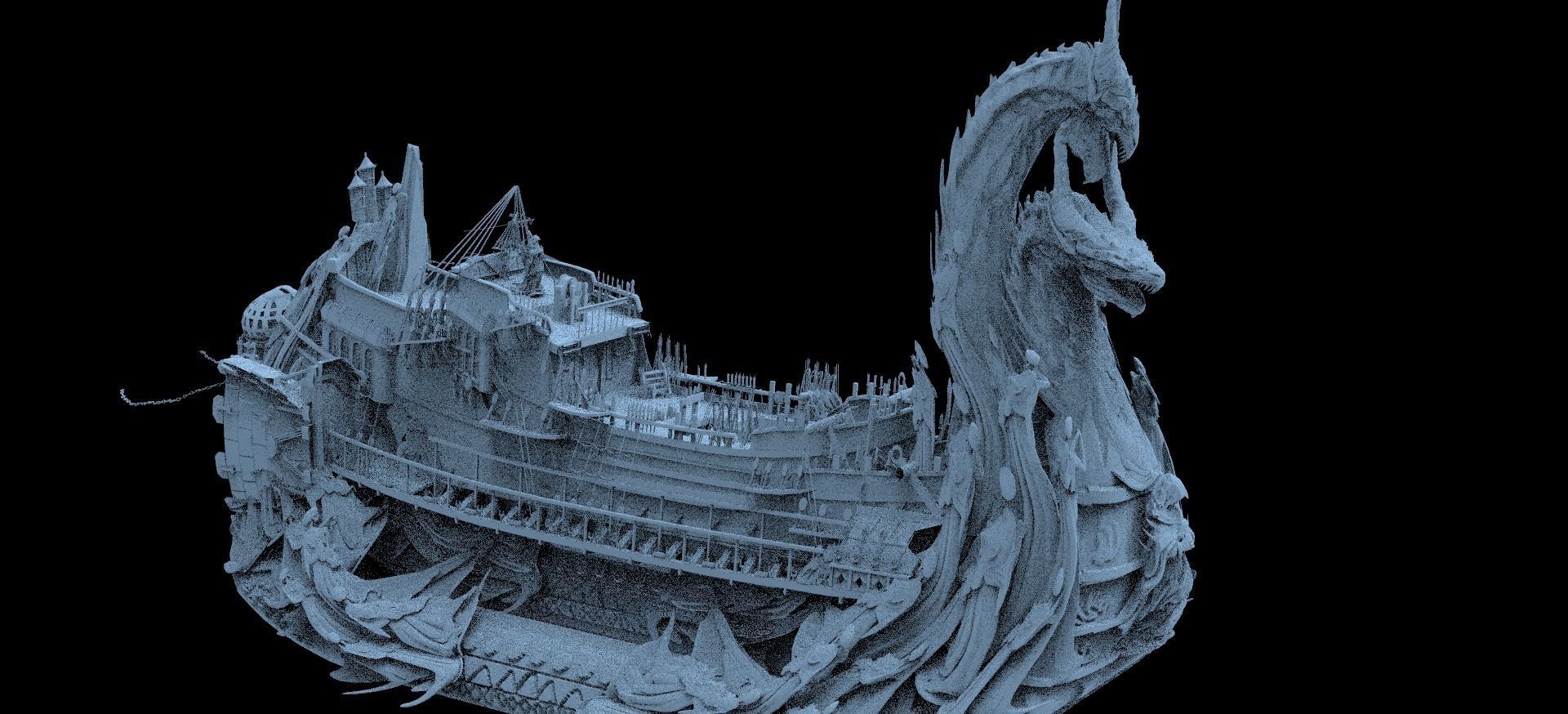 Kharon the Ferryman Ship 3 models 3D model | CGTrader
