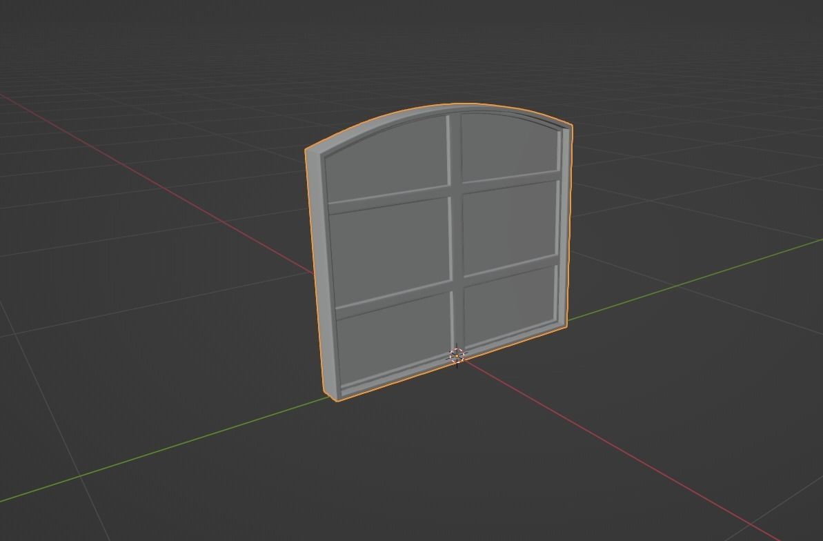 3D model Simple Arc Window VR / AR / low-poly | CGTrader