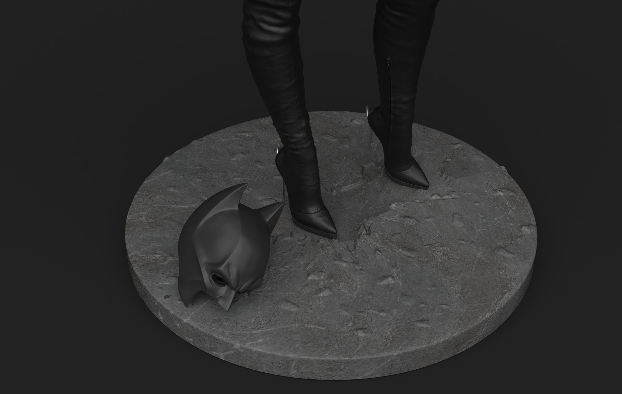 Catwoman Selina Kyle 3D model 3D printable | CGTrader