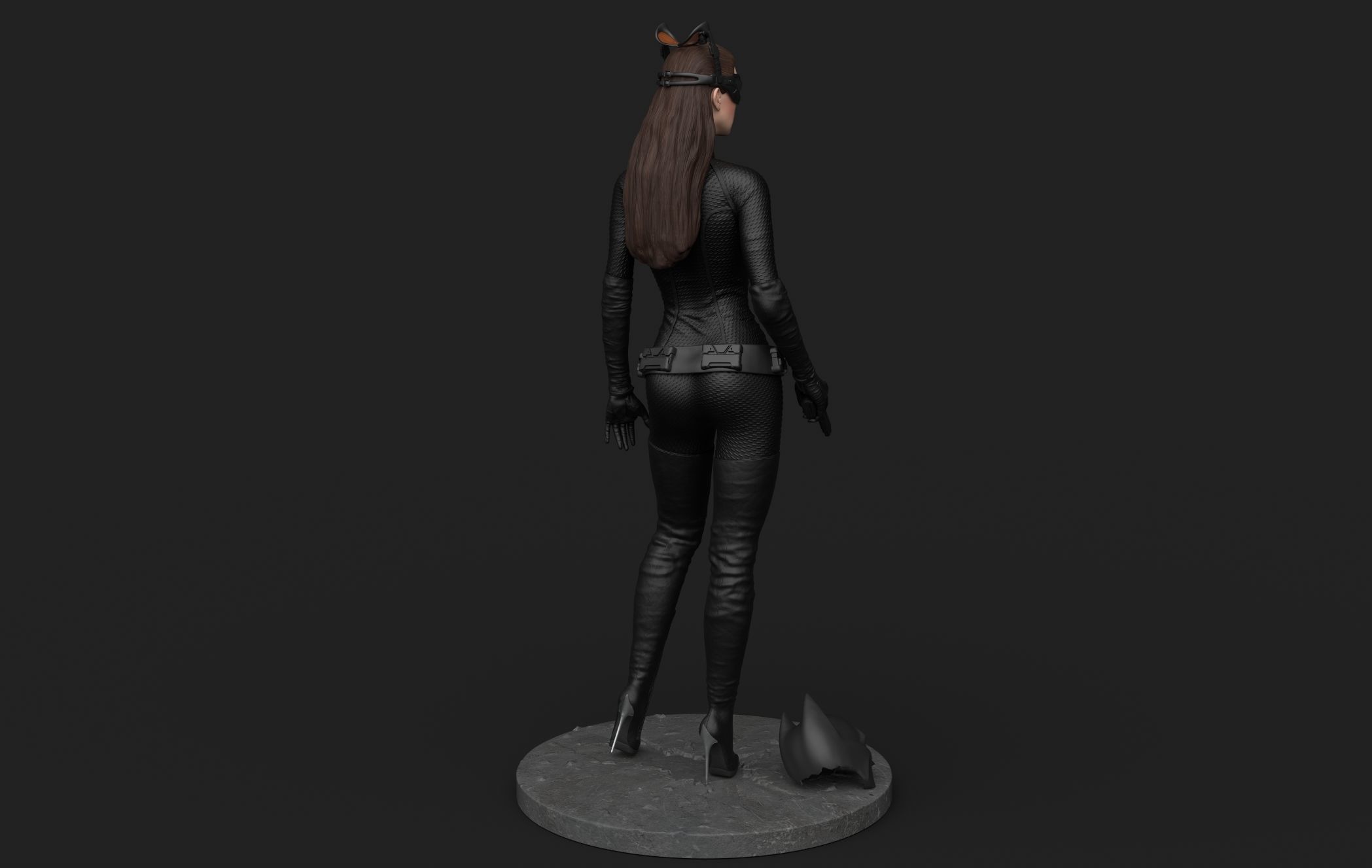 Catwoman Selina Kyle 3D model 3D printable | CGTrader