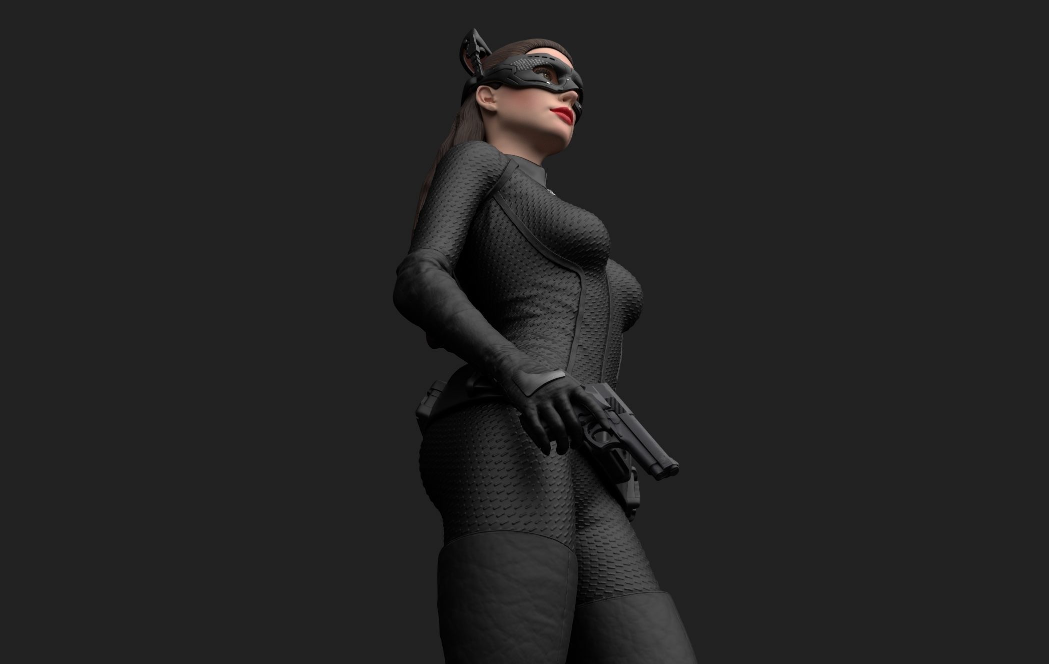 Catwoman Selina Kyle 3D model 3D printable | CGTrader