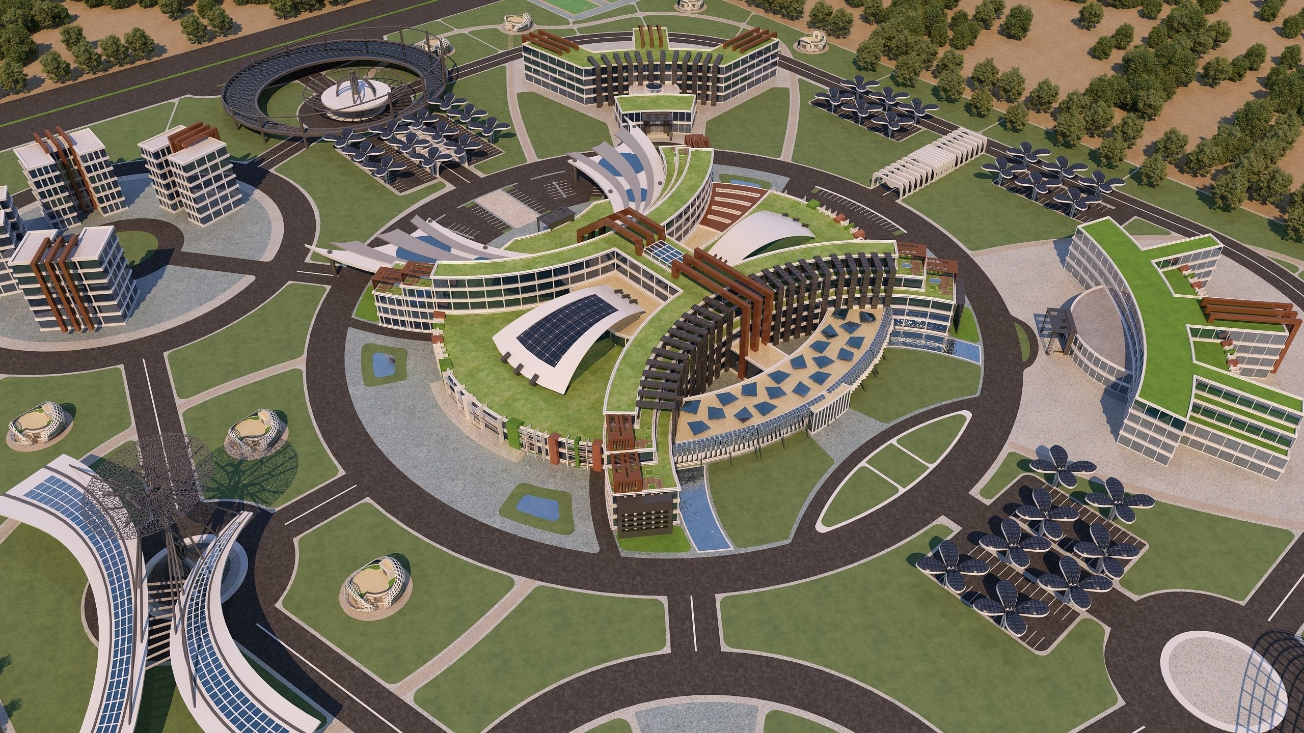 0179 - Tourist Resort Architecture 3D Project - 2D Drawing 3D model ...