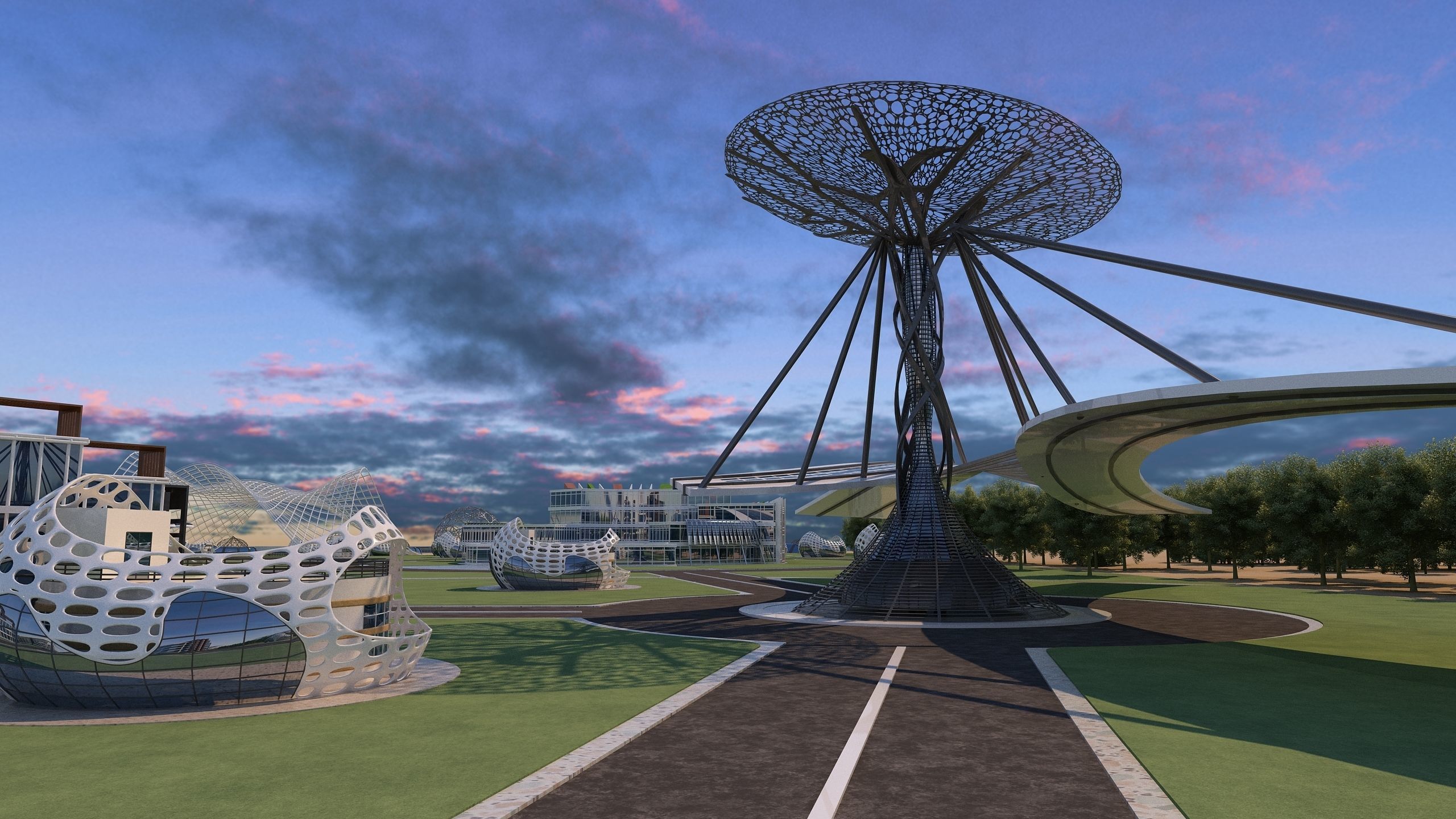 0179 - Tourist Resort Architecture 3D Project - 2D Drawing 3D model ...