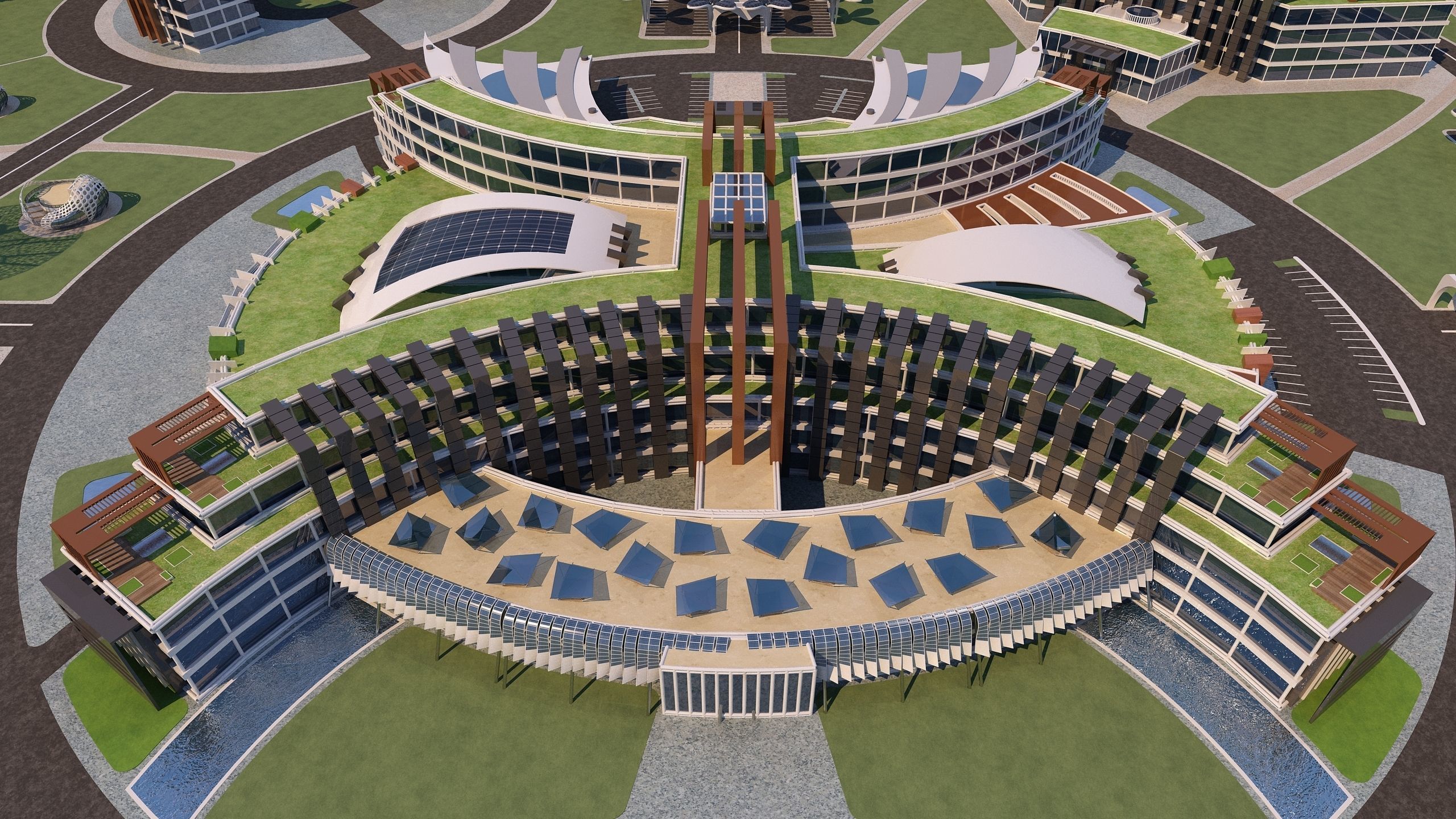 0179 - Tourist Resort Architecture 3D Project - 2D Drawing 3D model ...