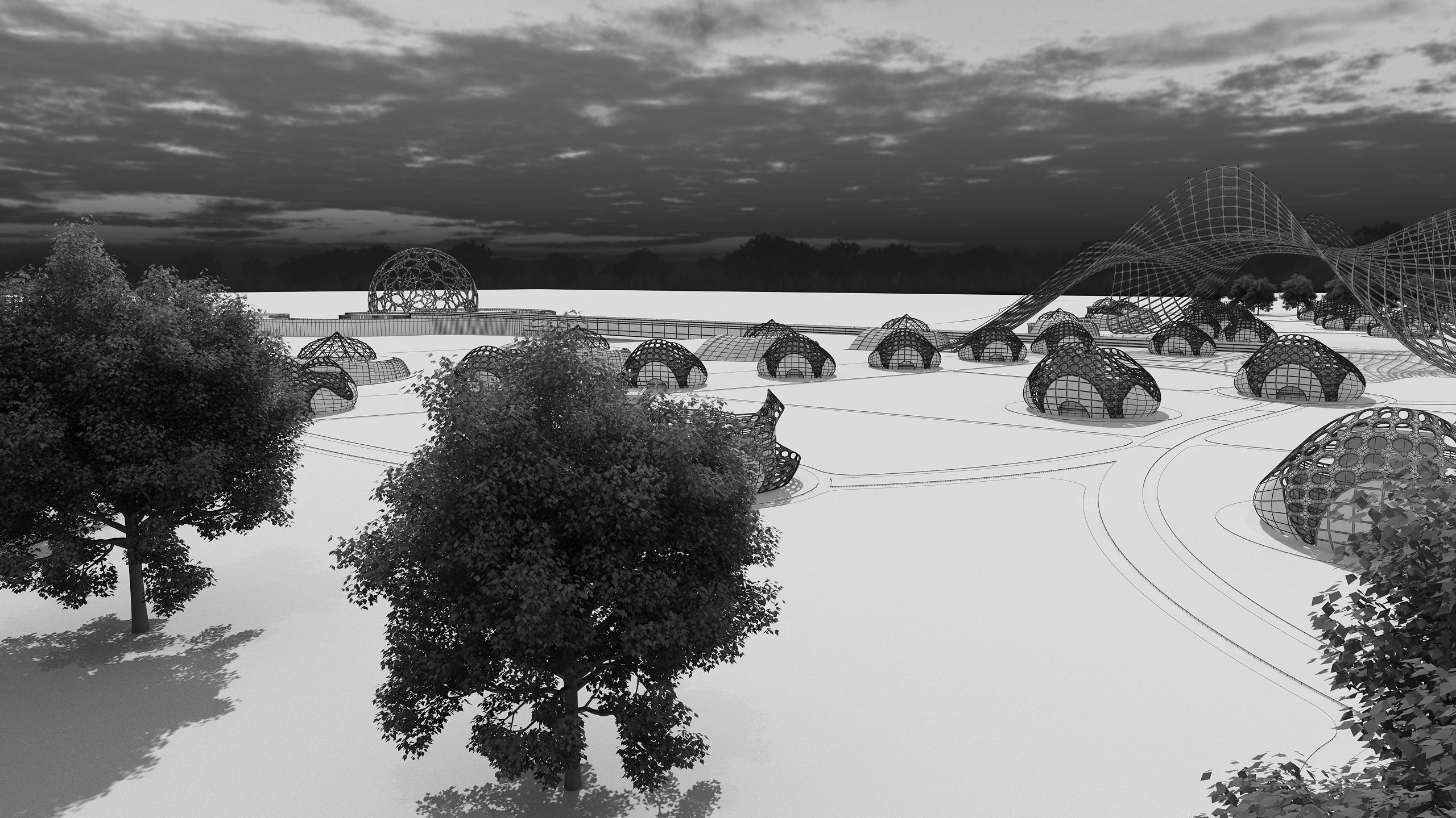 0179 - Tourist Resort Architecture 3D Project - 2D Drawing 3D model ...