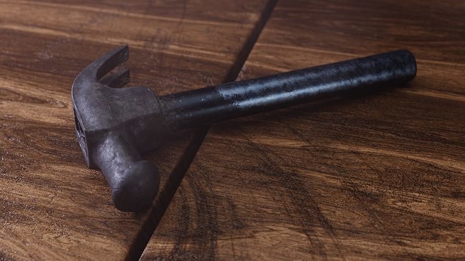 Old hammer free 3D model | CGTrader