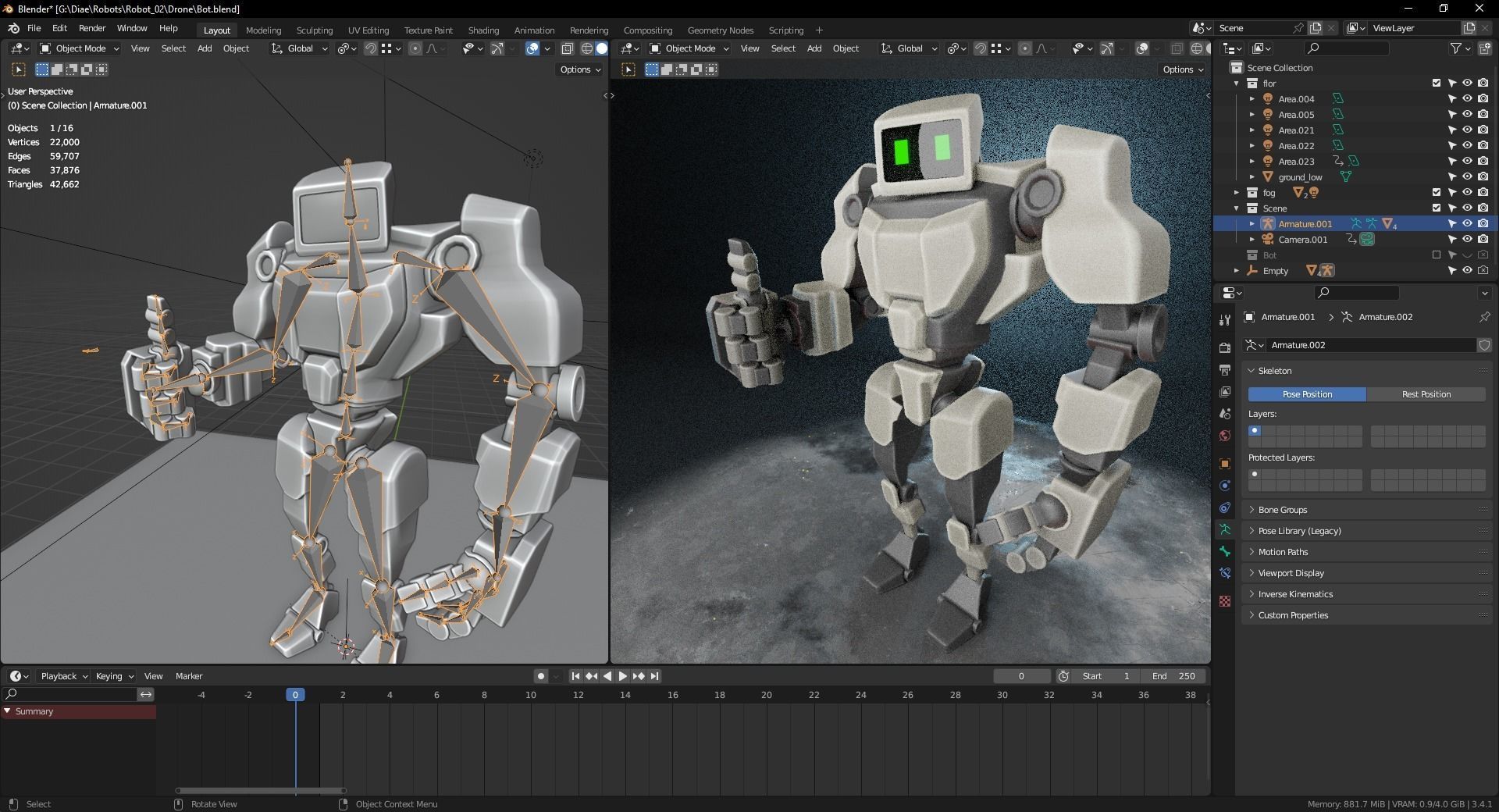 Stylized Robot free VR / AR / low-poly 3D model rigged | CGTrader