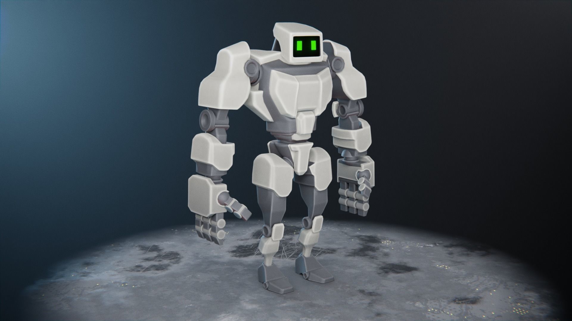 Stylized Robot free VR / AR / low-poly 3D model rigged | CGTrader