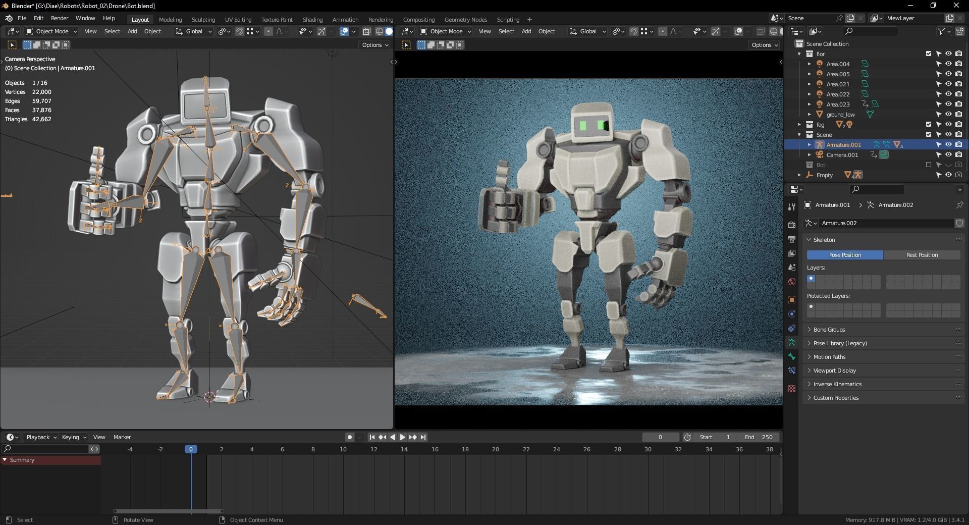 Stylized Robot free VR / AR / low-poly 3D model rigged | CGTrader