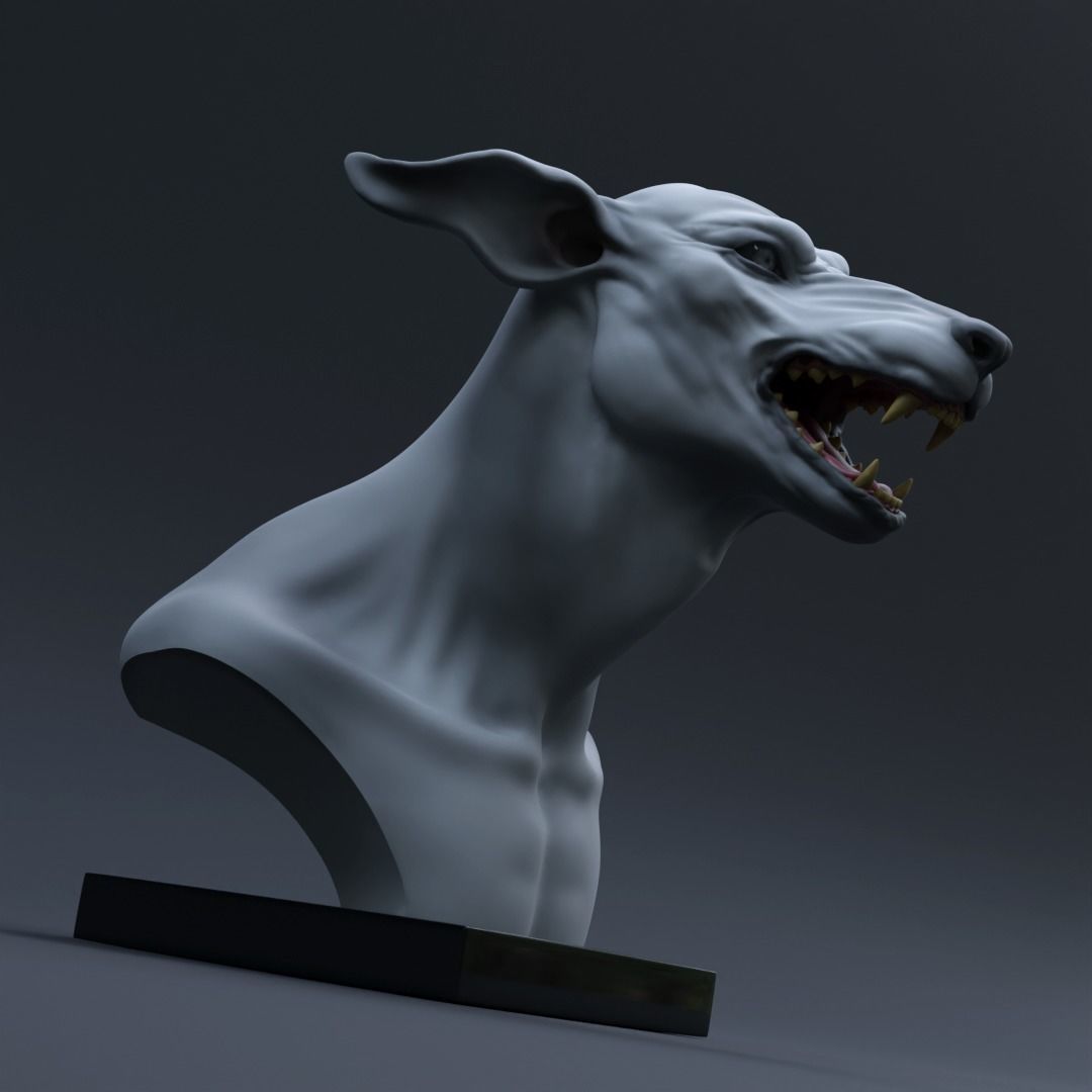 Canine Sculpt 3D model 3D printable | CGTrader