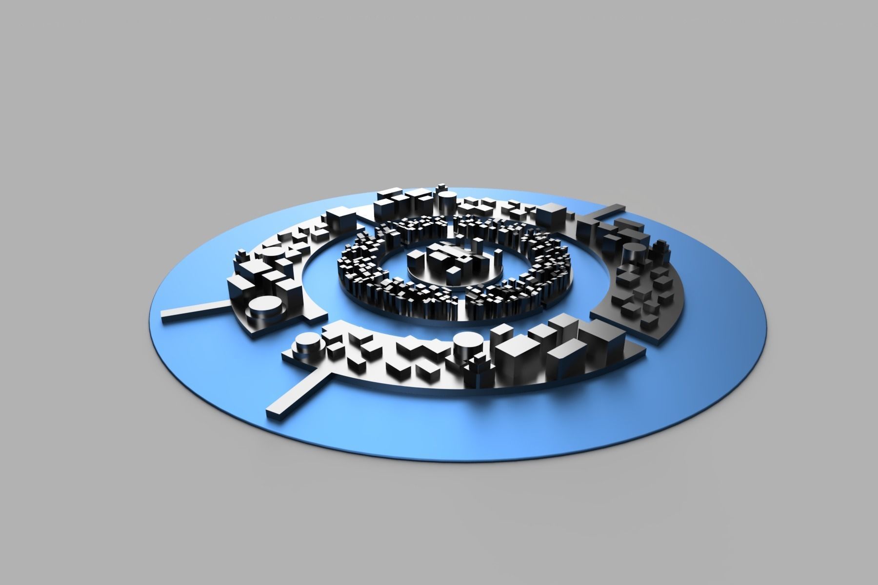 Platos Atlantis 3D model 3D printable | CGTrader