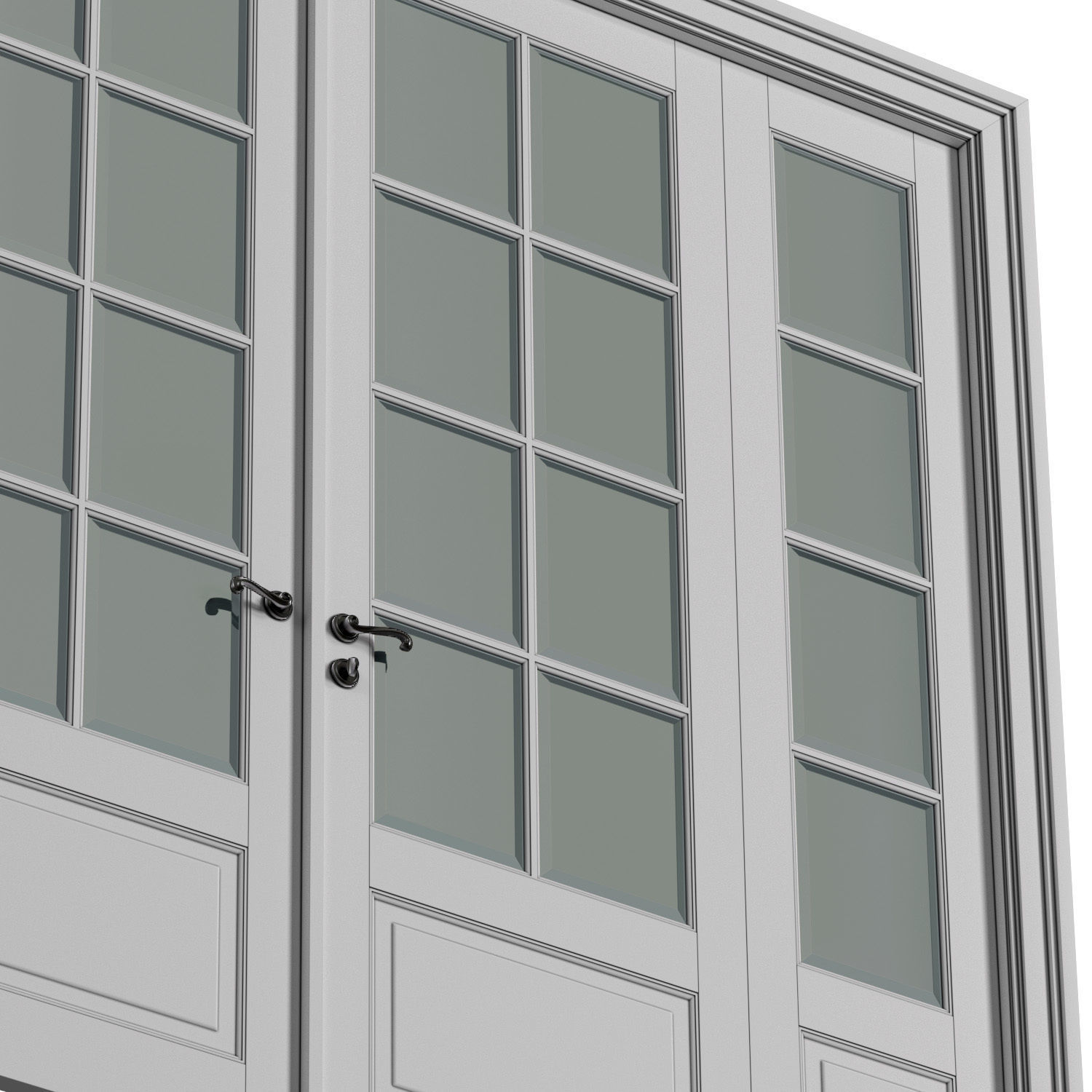 Doors in classical style 3D model | CGTrader