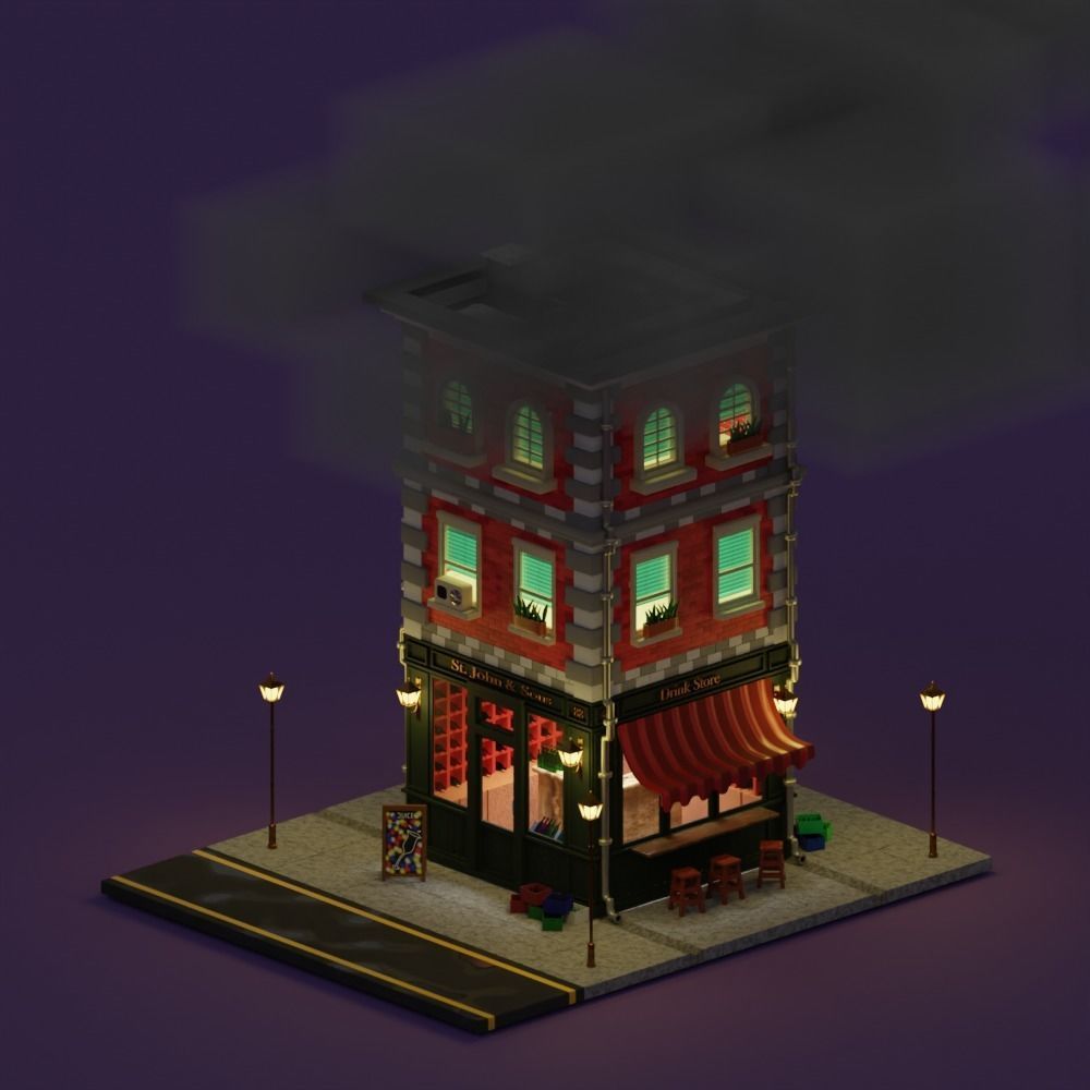 Arthouse 3D model animated | CGTrader