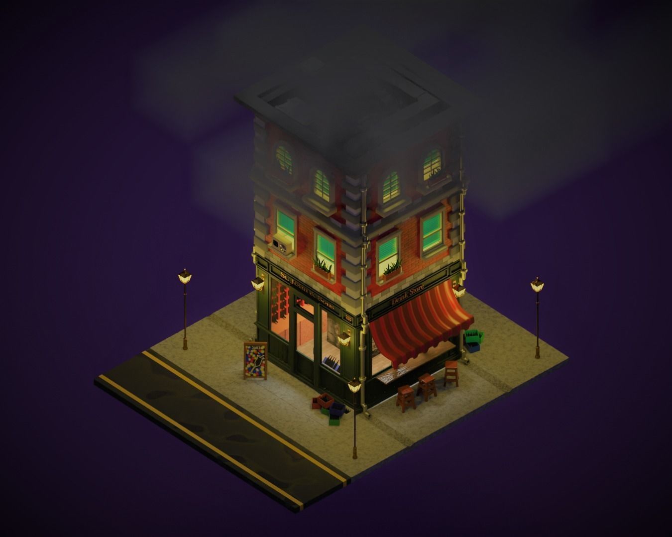 Arthouse 3D model animated | CGTrader