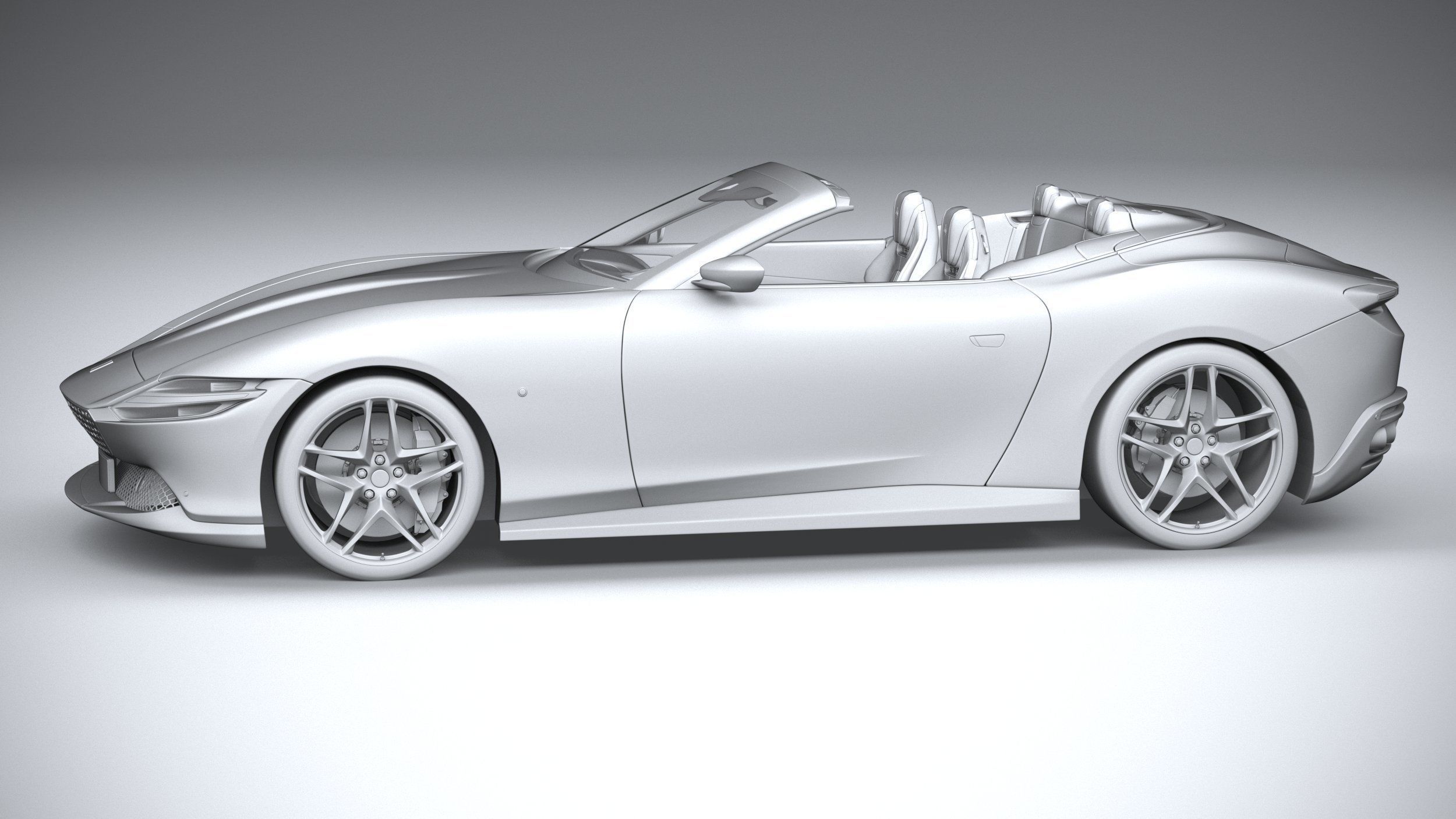 Ferrari Roma Spider 2024 3D model | CGTrader