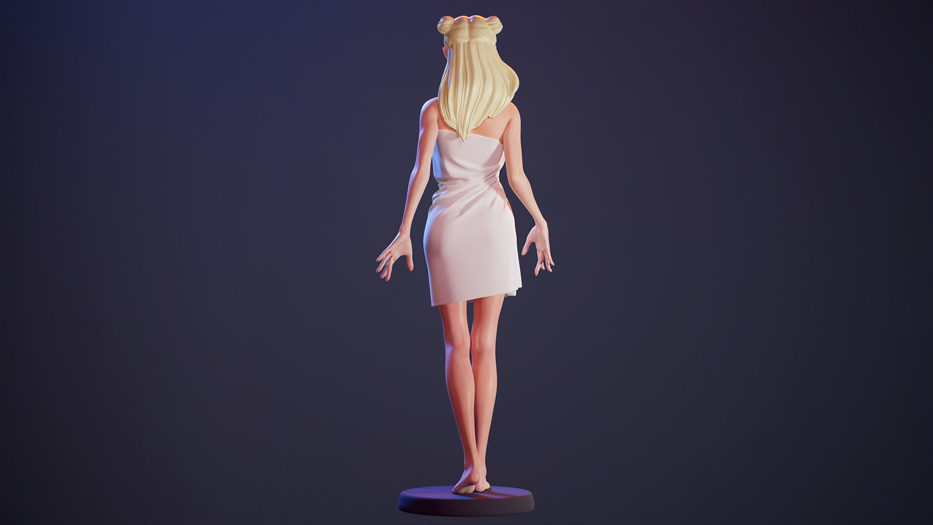 3D Print model - Cute girl in a towel free 3D model 3D printable | CGTrader