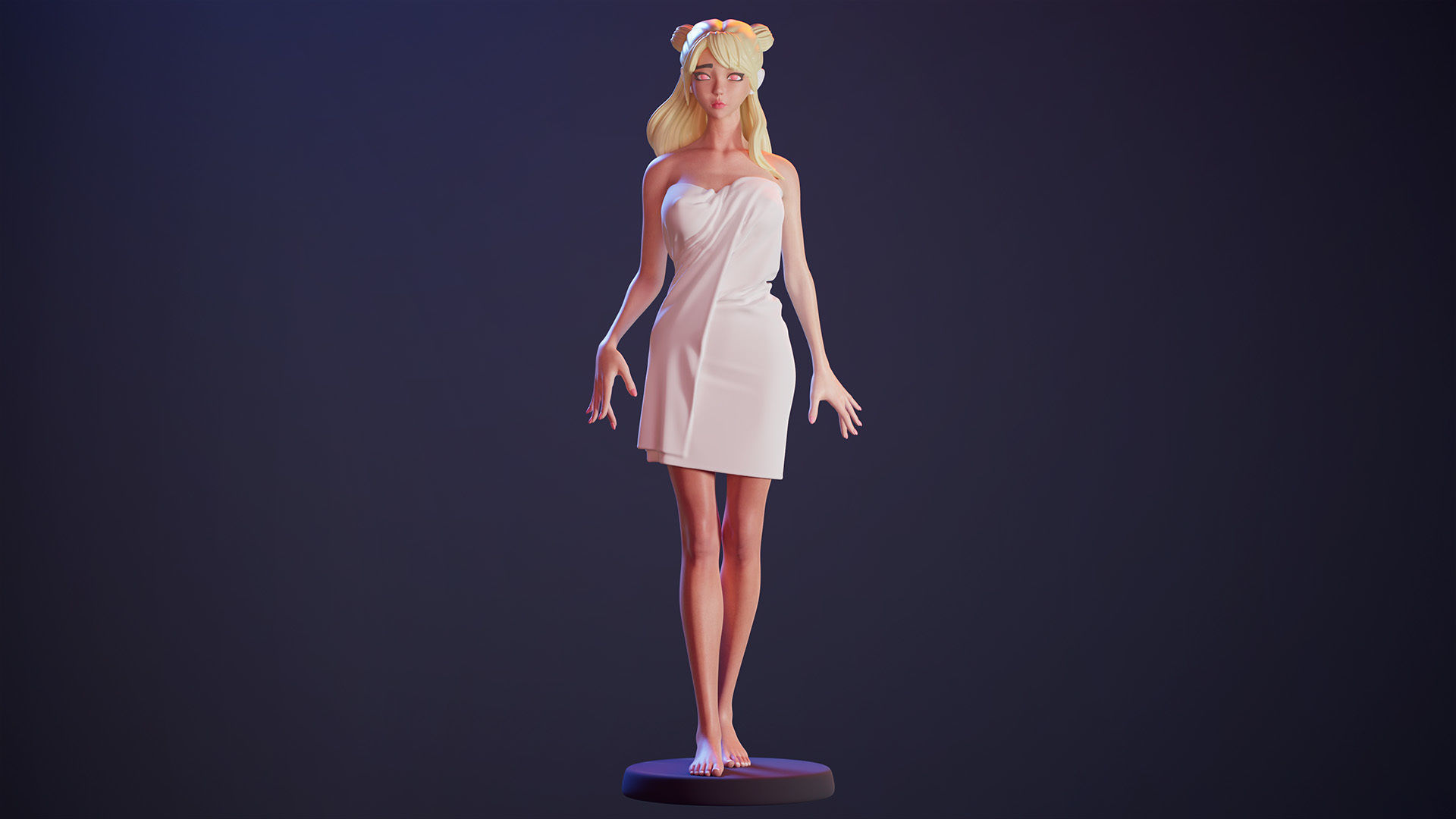 3D Print model - Cute girl in a towel free 3D model 3D printable | CGTrader