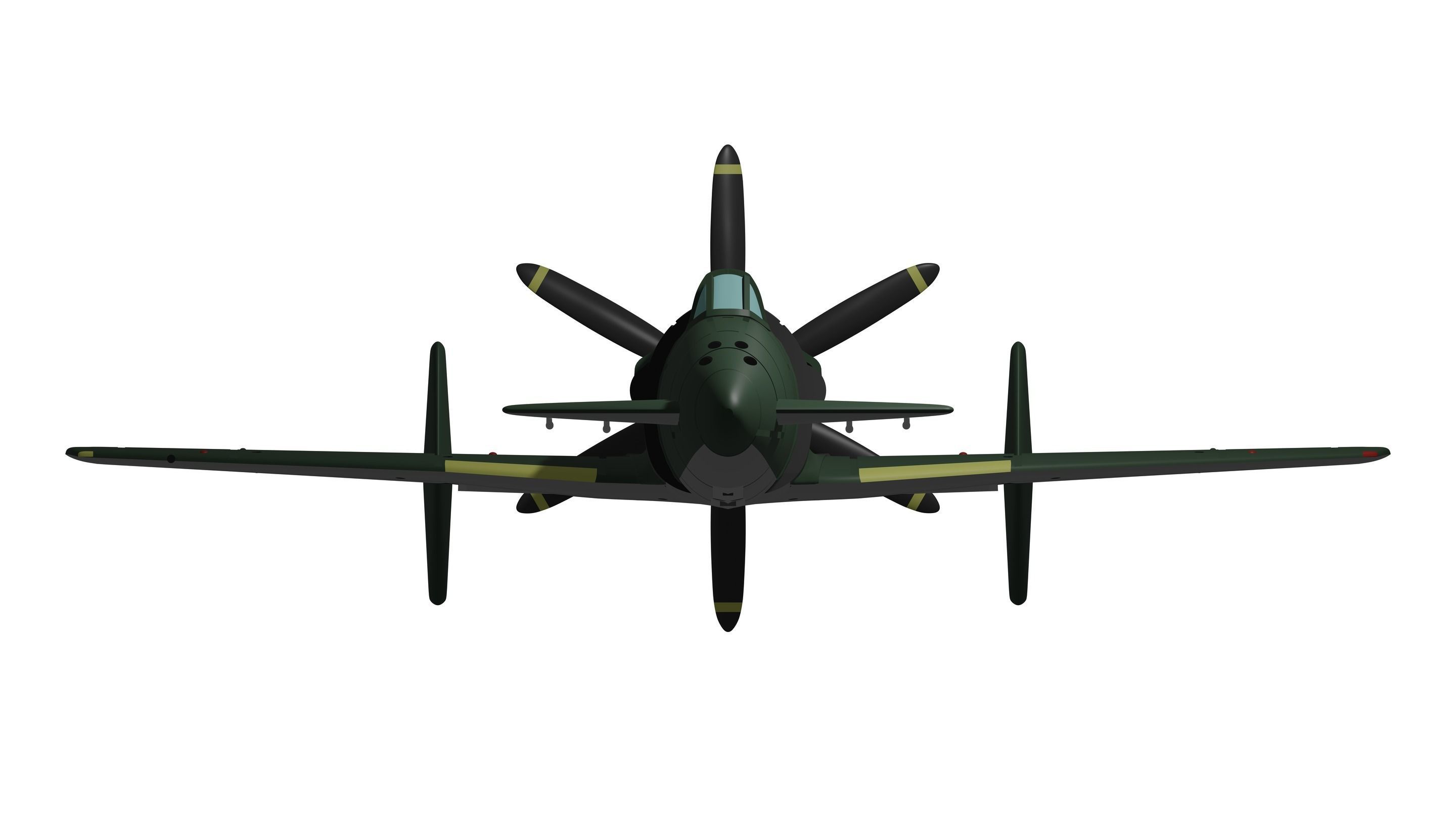 Kyusyu J7W1 Shinden 3D print model 3D model 3D printable | CGTrader