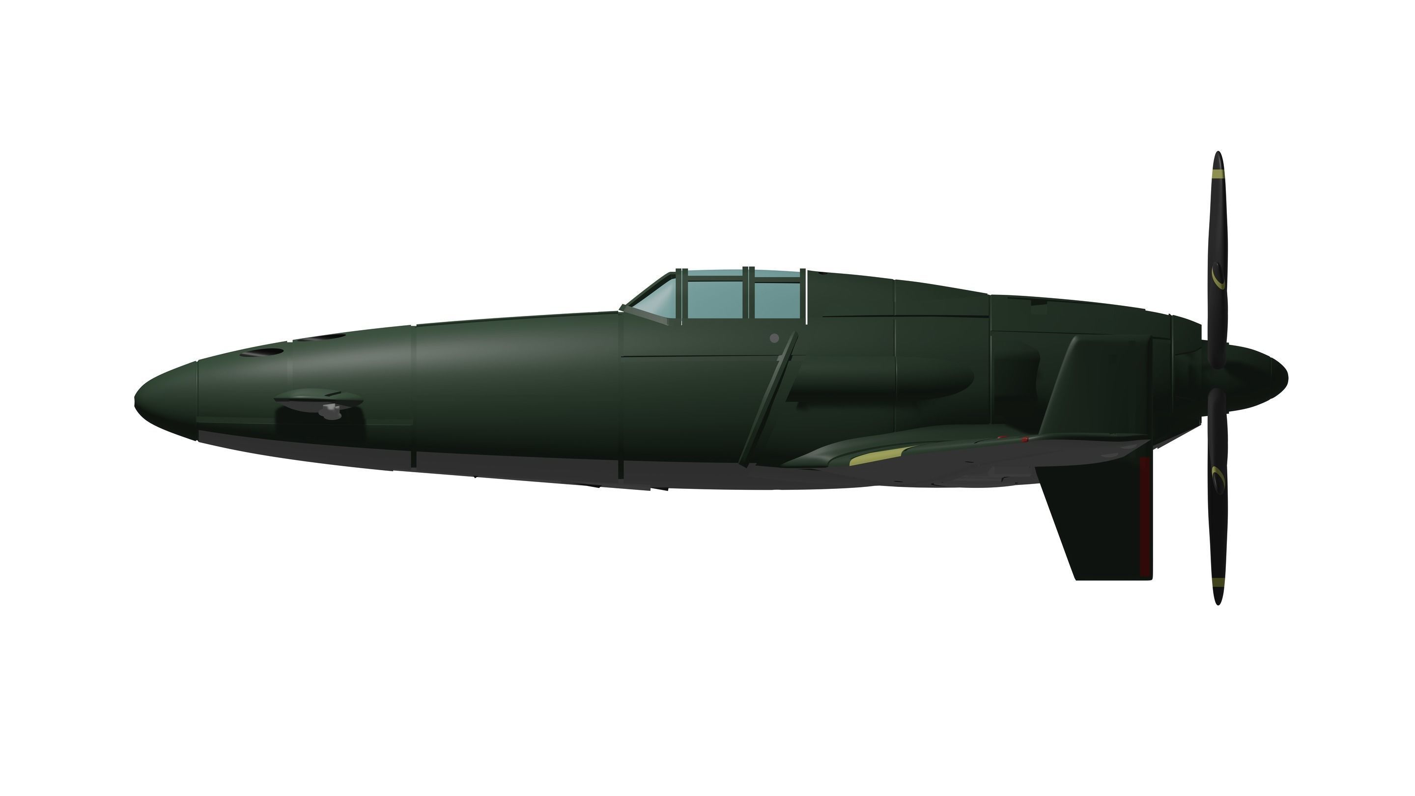 Kyusyu J7W1 Shinden 3D print model 3D model 3D printable | CGTrader