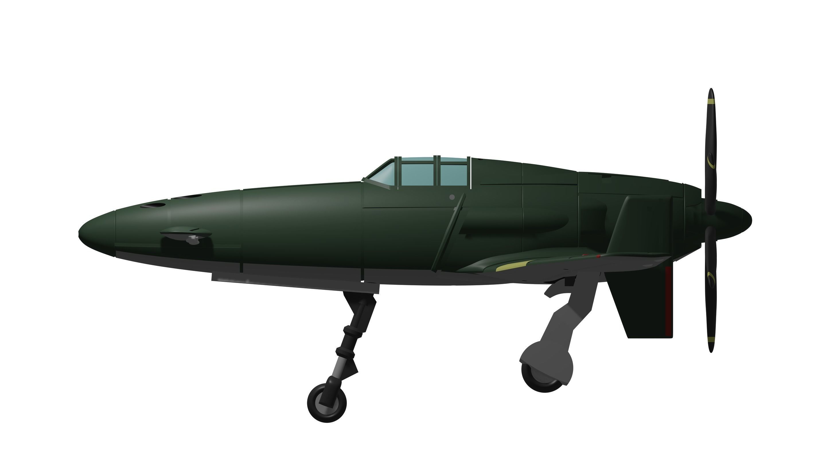 Kyusyu J7W1 Shinden 3D print model 3D model 3D printable | CGTrader