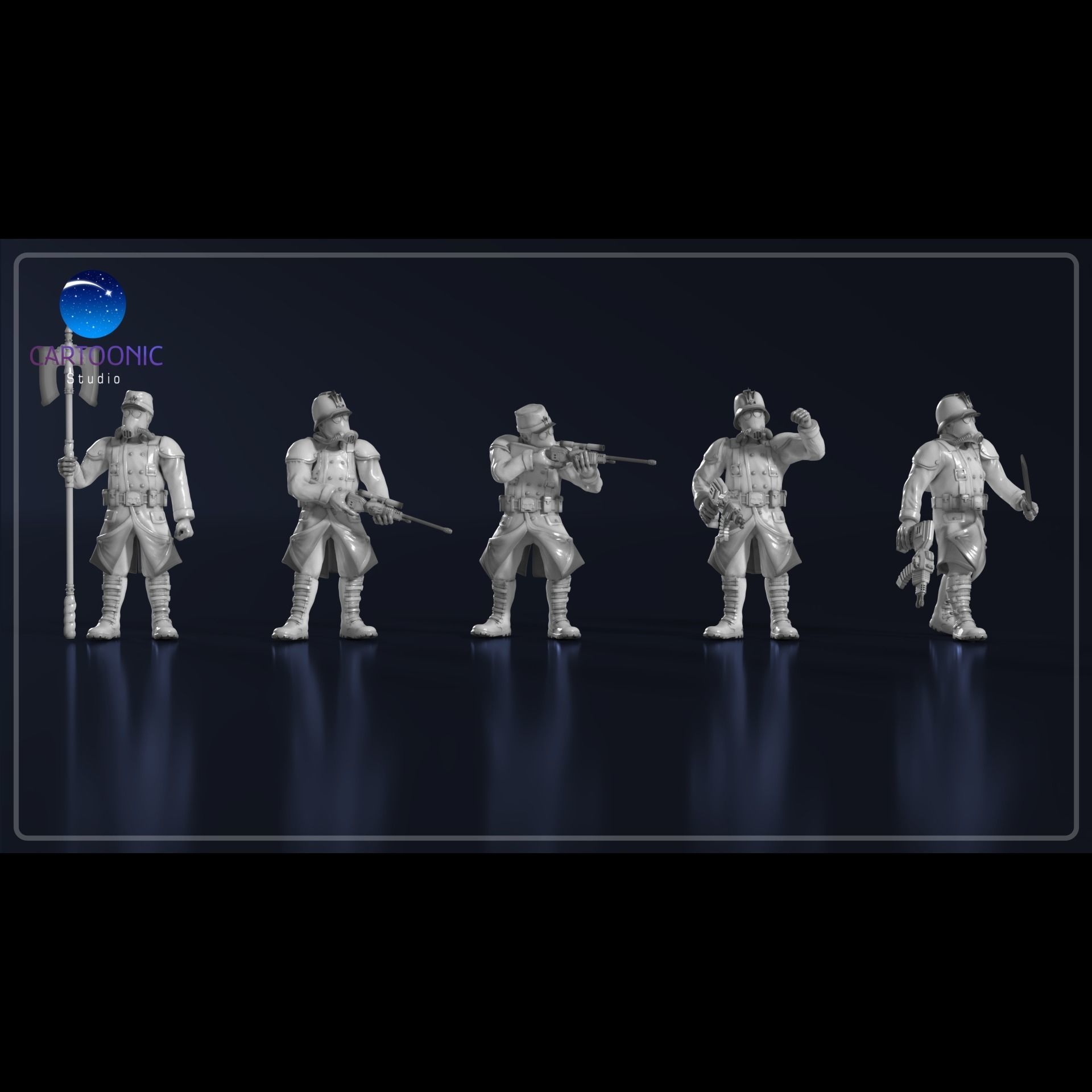 Guards Corps Set 01 3D model 3D printable | CGTrader