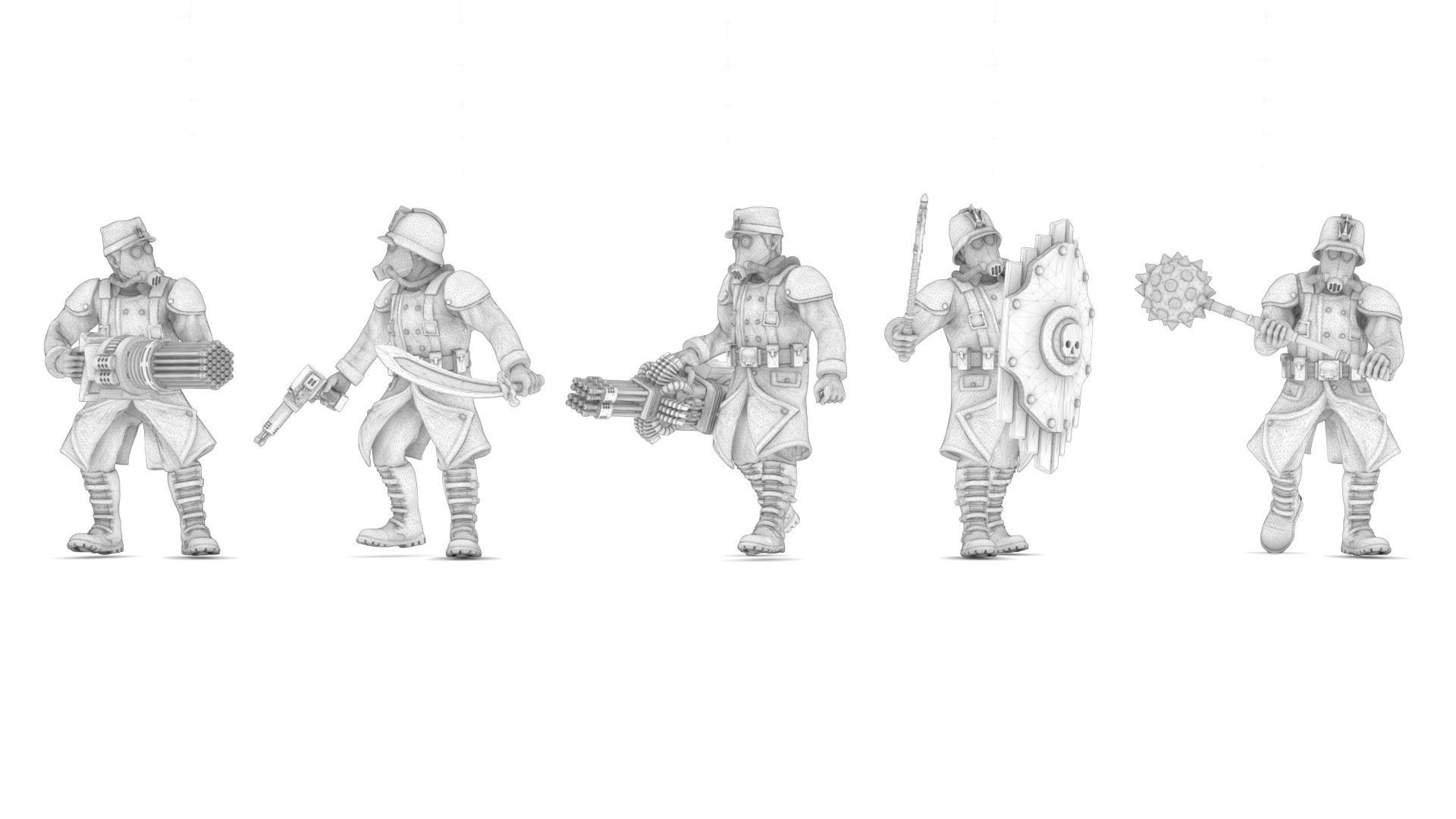 Guards Corps Set 01 3D model 3D printable | CGTrader