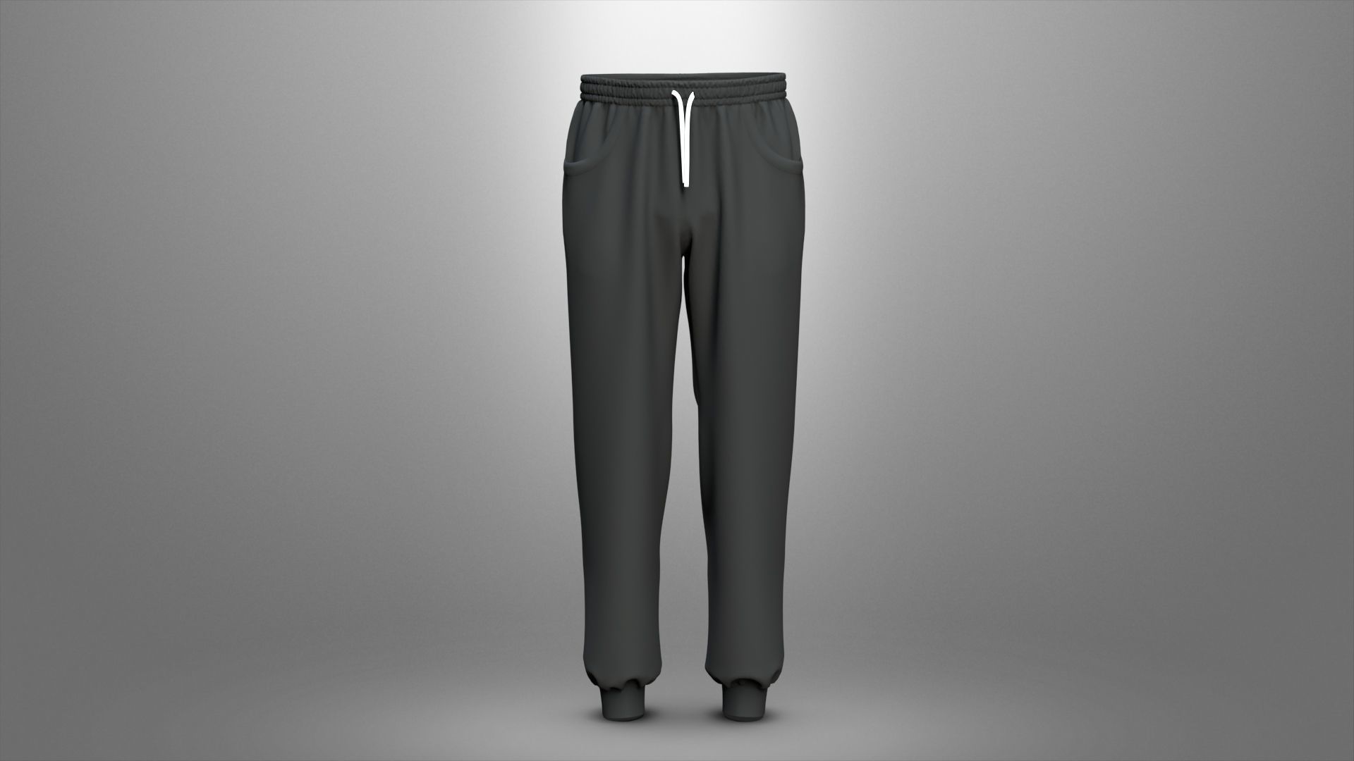 Sports jogger bottom pants design 3D model | CGTrader