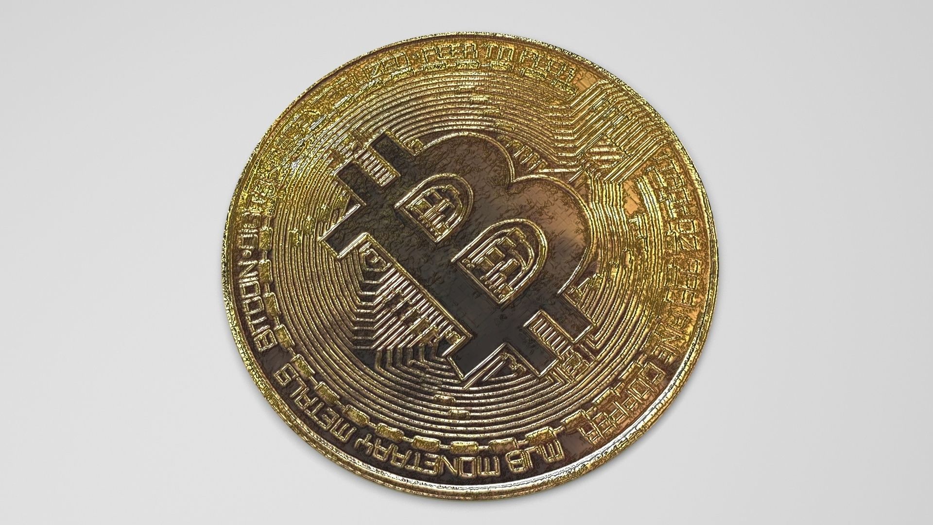 Bitcoin model 3D model | CGTrader