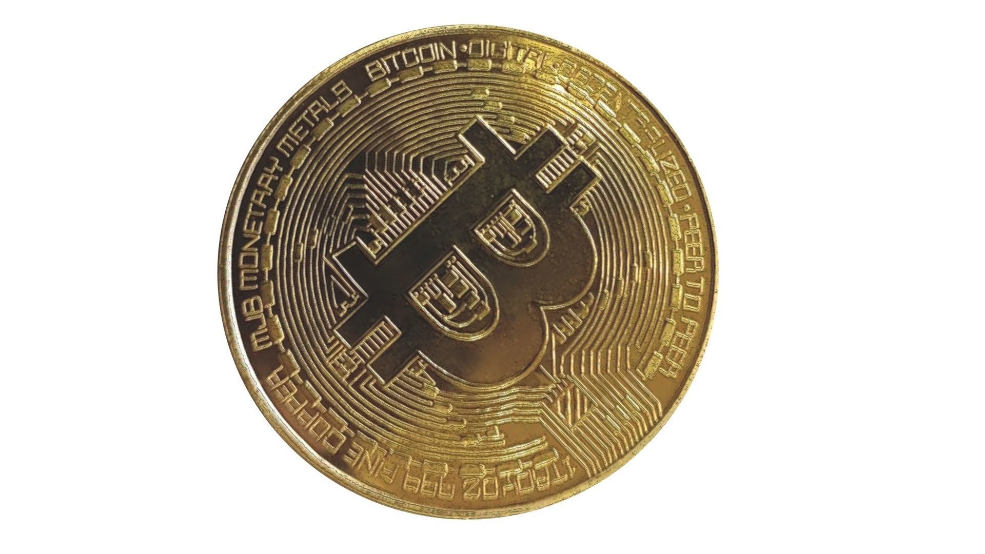 Bitcoin model 3D model | CGTrader