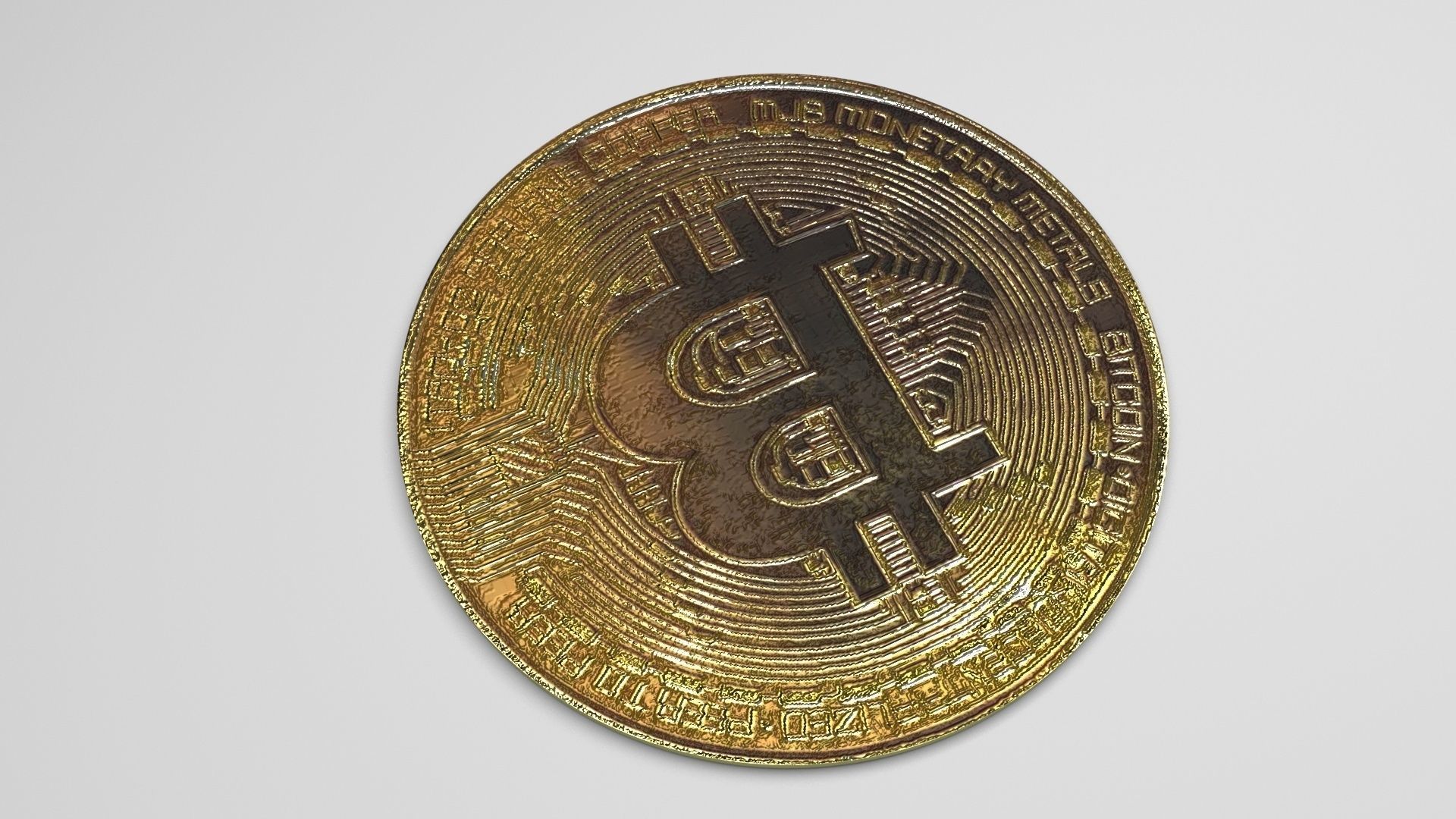 Bitcoin model 3D model | CGTrader