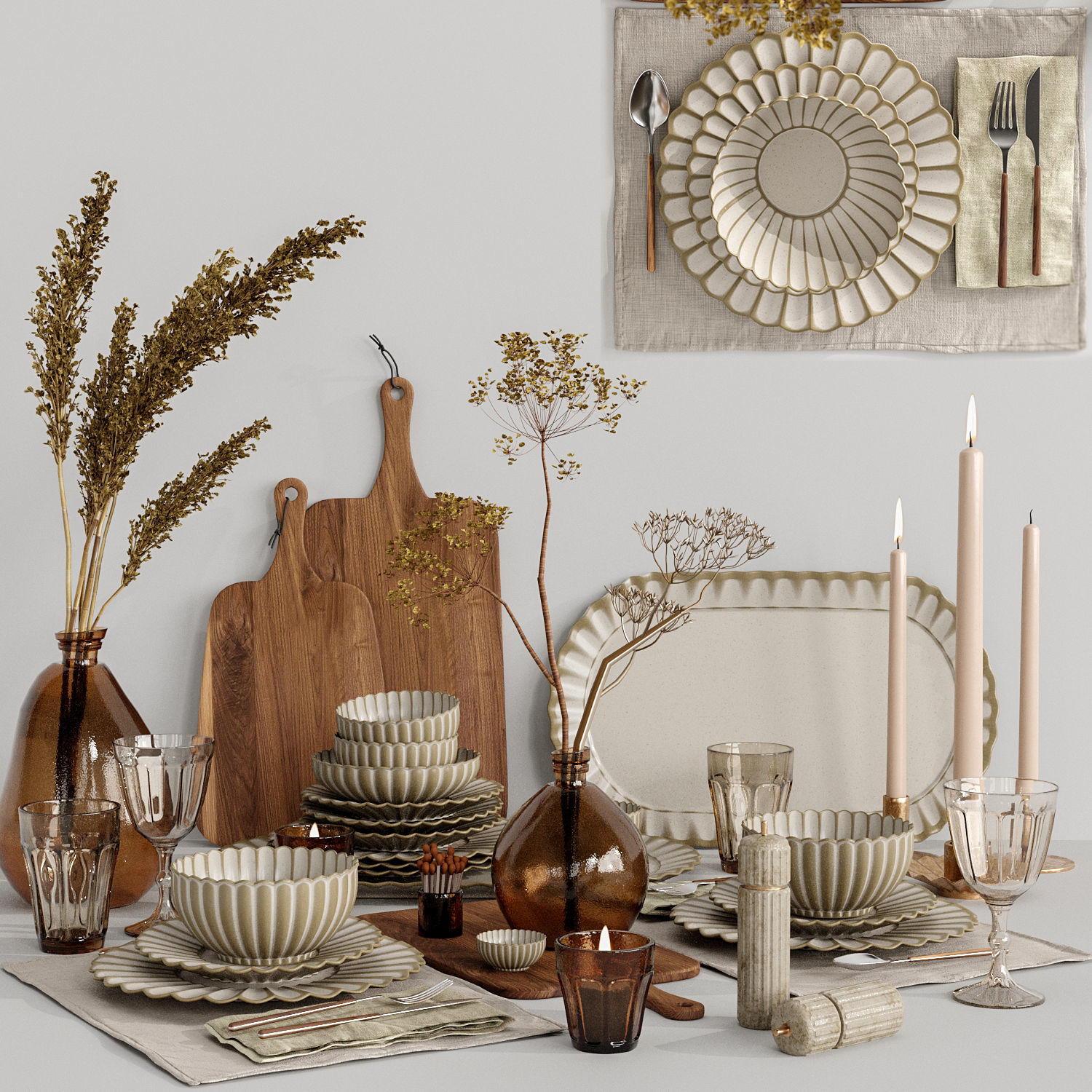 Tableware zara 3D model | CGTrader